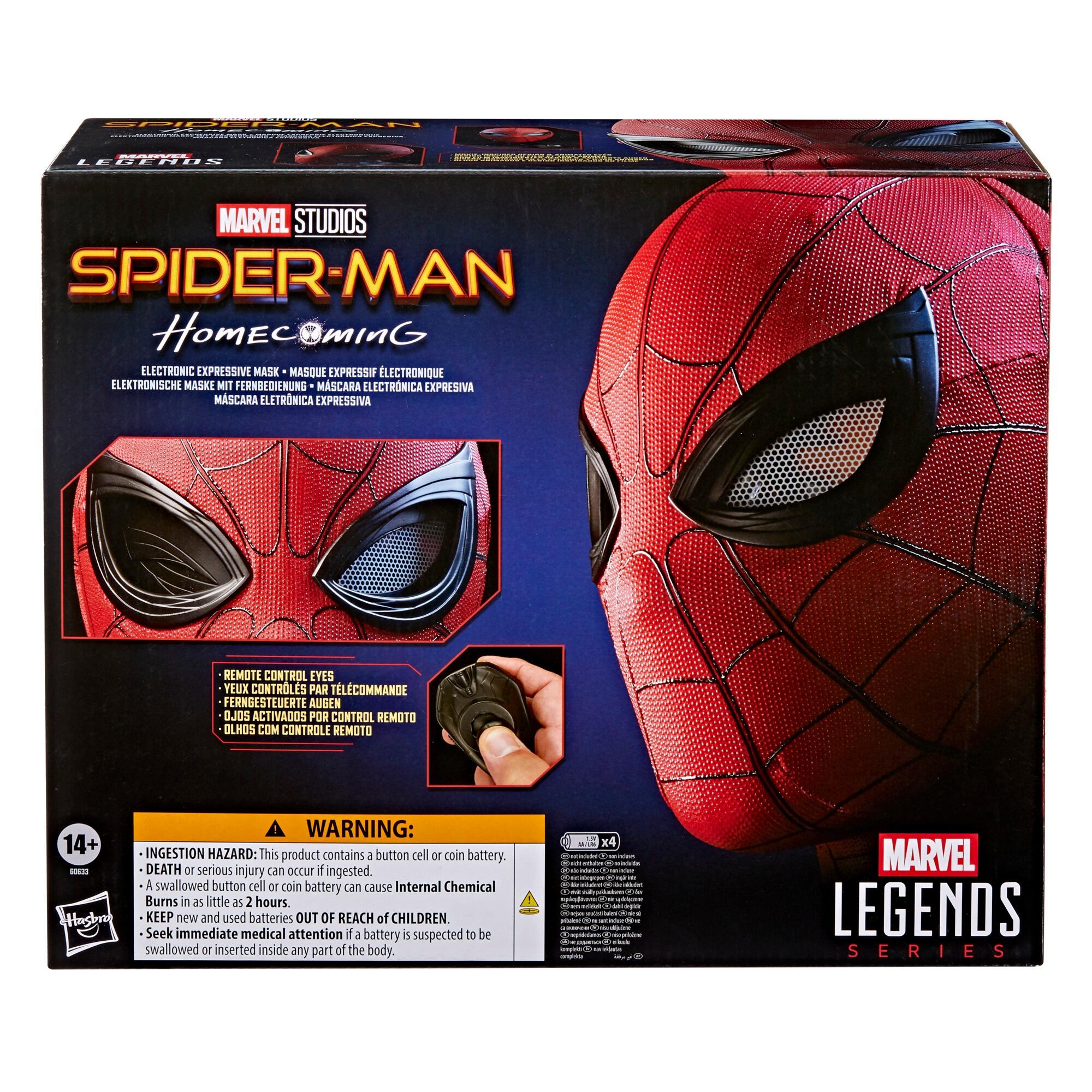 Marvel Legends Premium Roleplay Electronic Interactive Mask - Spider ...