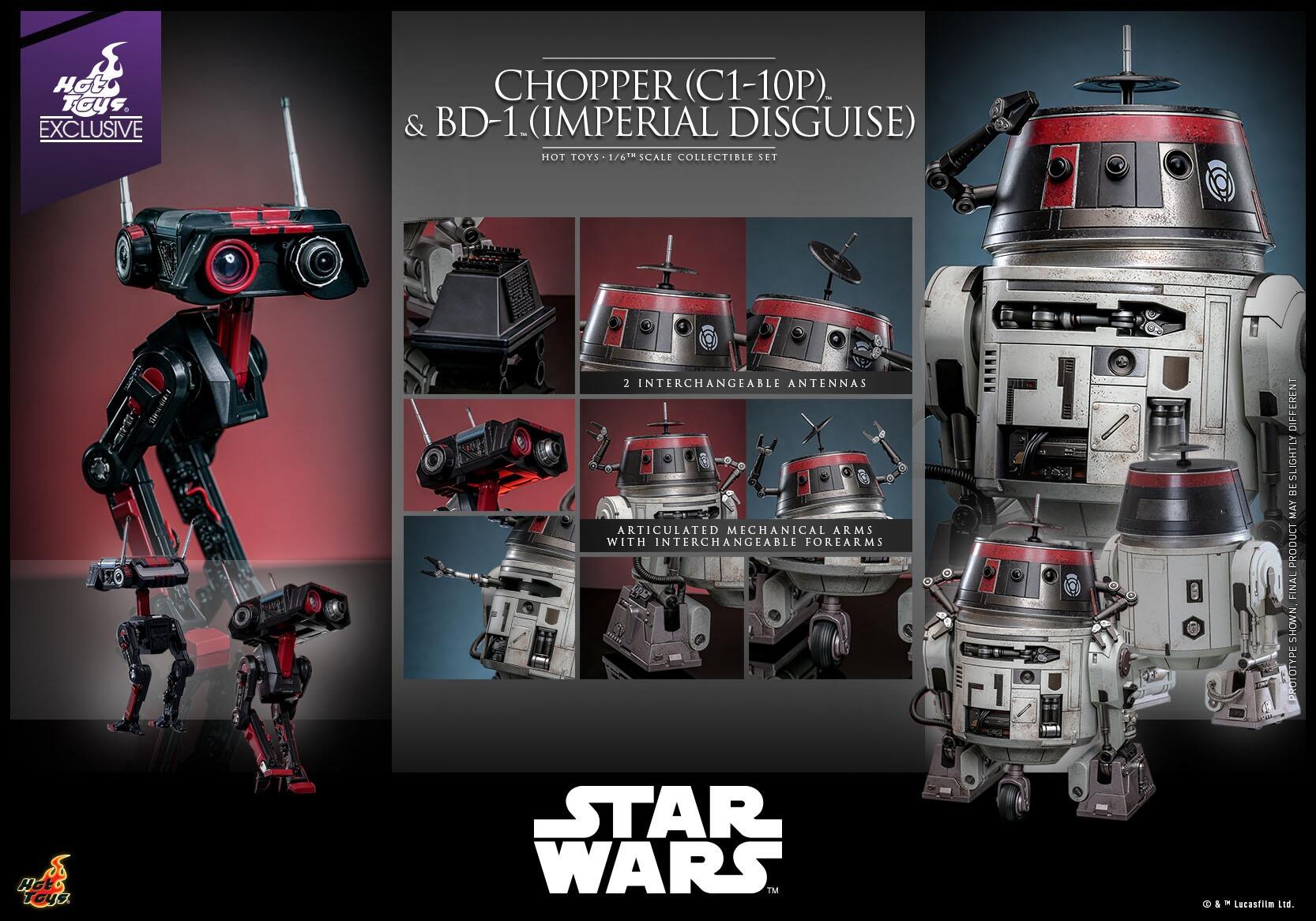 C1-10P Chopper & BD-1 (Imperial Disguise) - Star Wars Hot Toys ...
