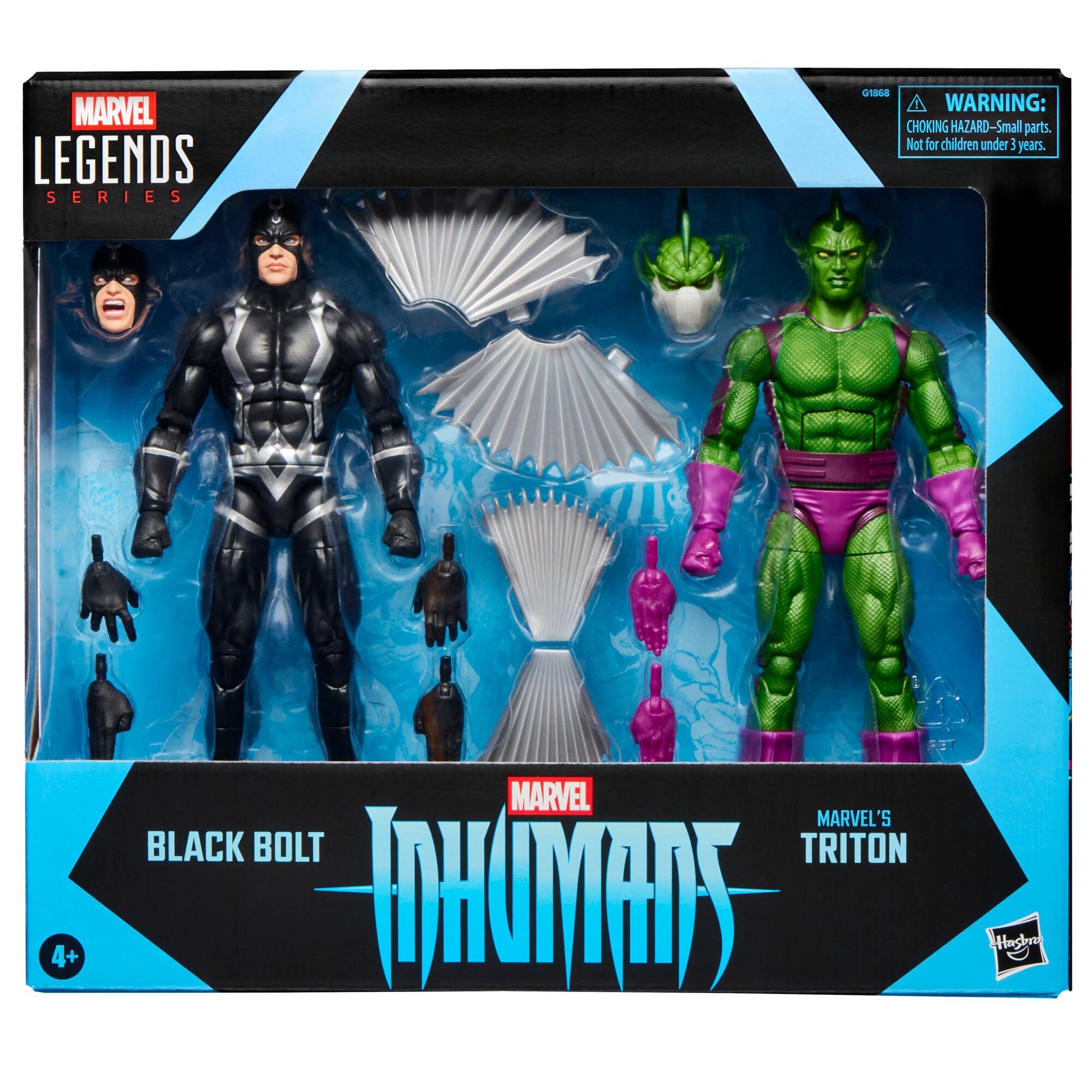 Marvel Legends Inhumans 6 Inch Action Figure 2 Pack - Black Bolt & Triton