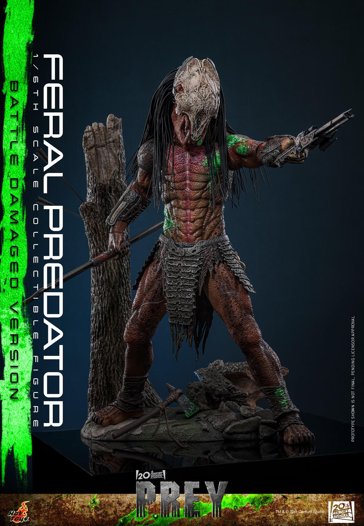 *PRE-ORDER Feral Predator (Battle Damaged) - Predator: Prey Hot Toys ...