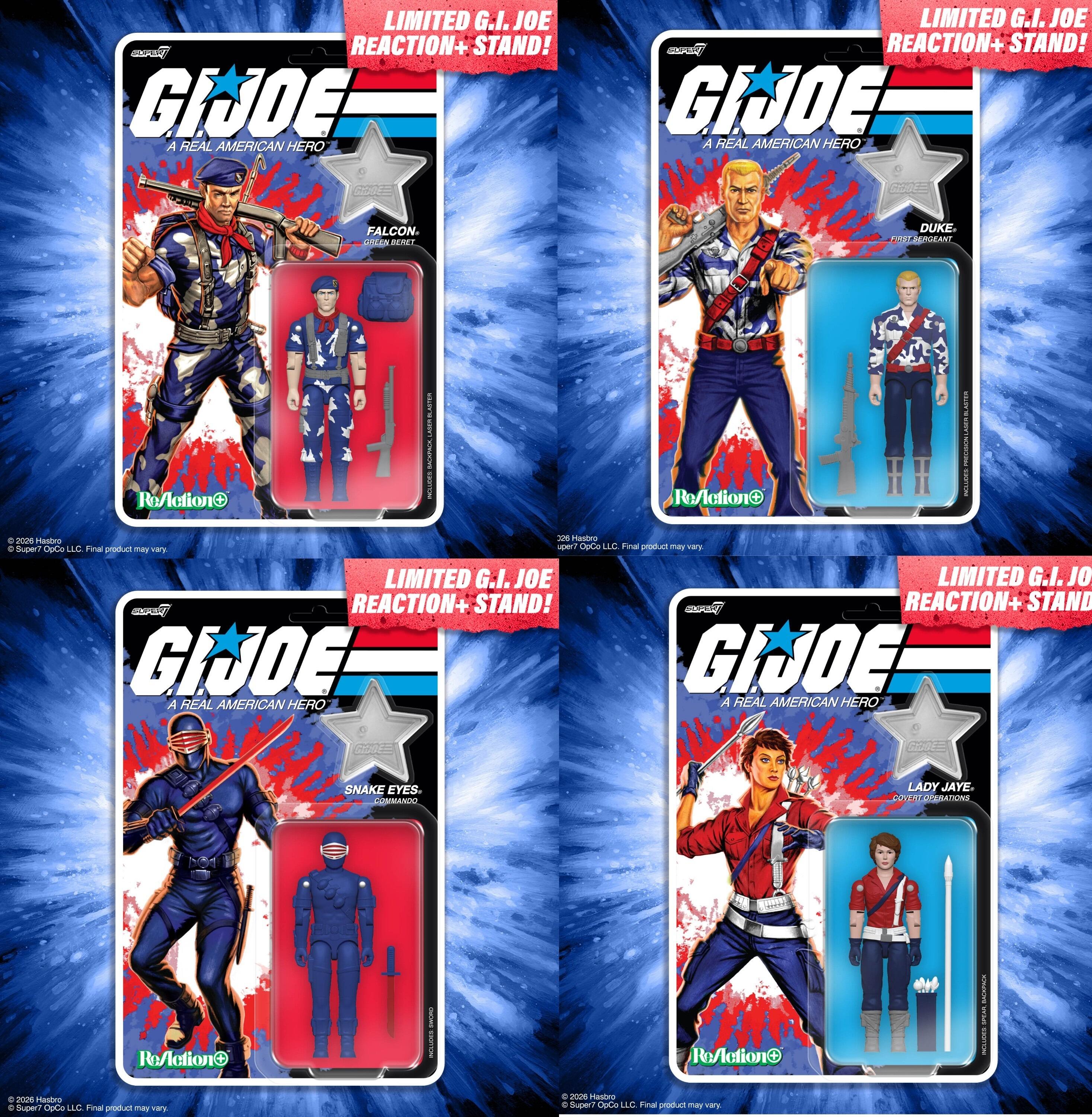 *PRE-ORDER G.I. Joe ReAction+ Action figure Wave 08 - Set of 4