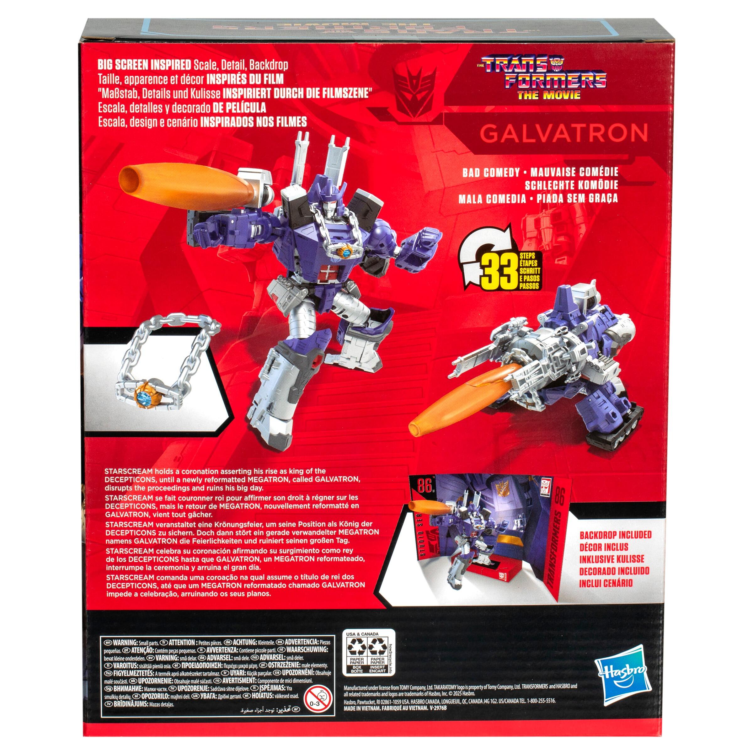 Transformers Studio Series 86 Leader Class Action Figure - Galvatron