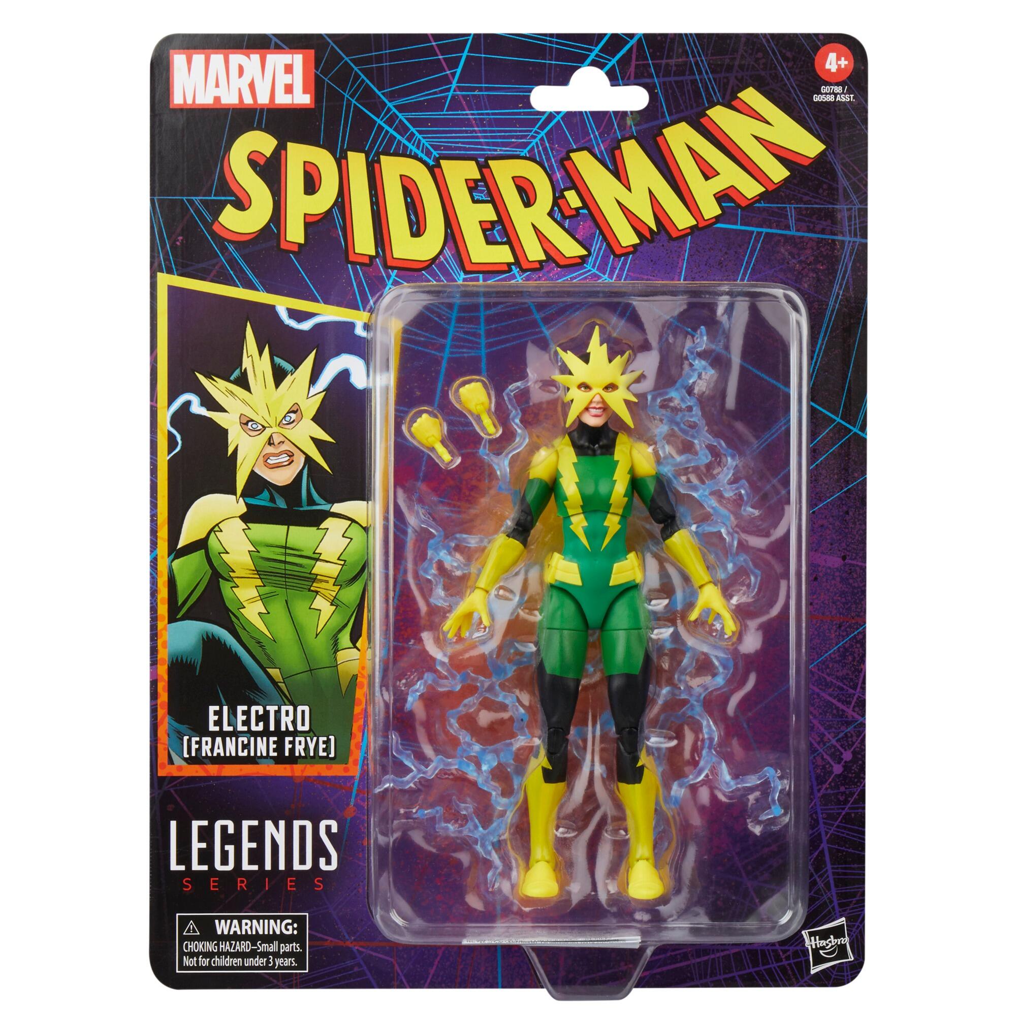 Marvel Legends Spider-Man Retro 6 Inch Action Figure Wave 5 - Electro ...
