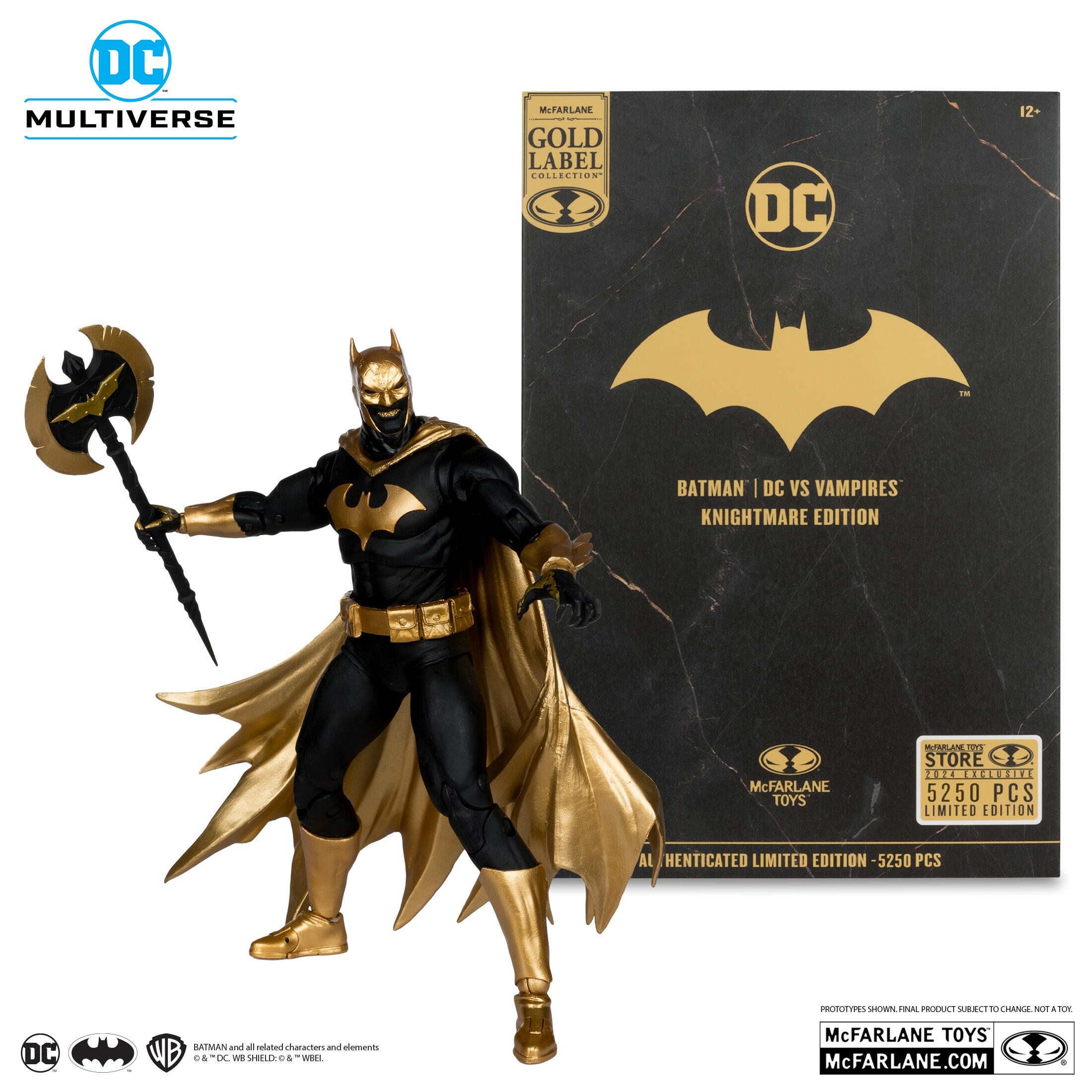 DC Multiverse DC VS Vampires 7 Inch Action Figure - Knightmare Batman (Gold Label)