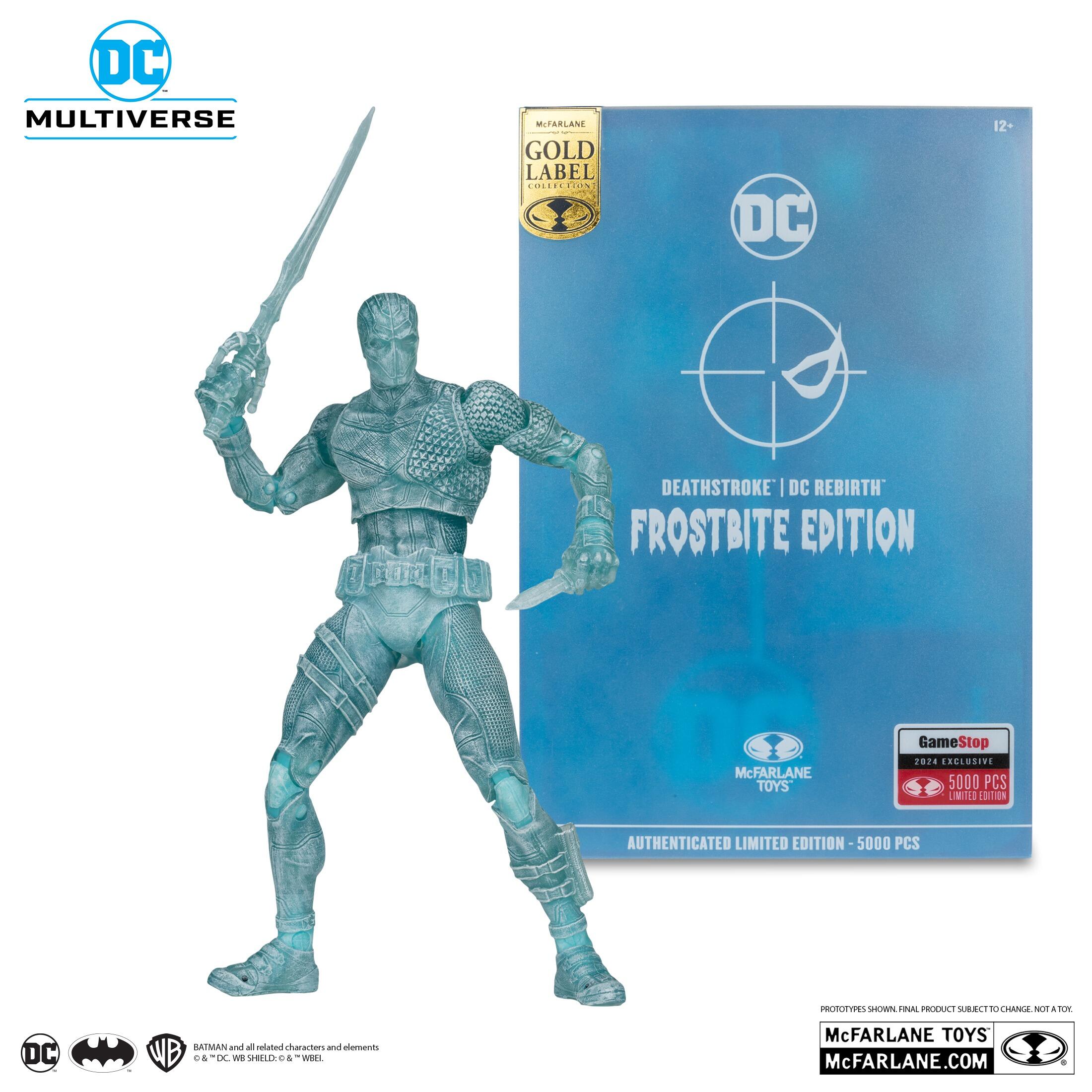 DC Rebirth 7 Inch Action Figure - Deathstroke (Frostbite) (Gold Label)