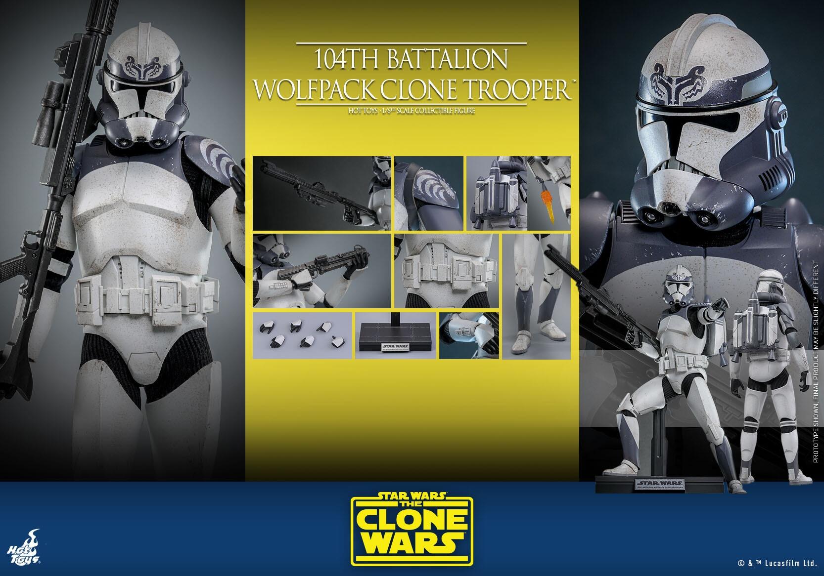 *PRE-ORDER 104th Battalion Wolfpack Clone Trooper - Star Wars: The Clone Wars Hot Toys ...