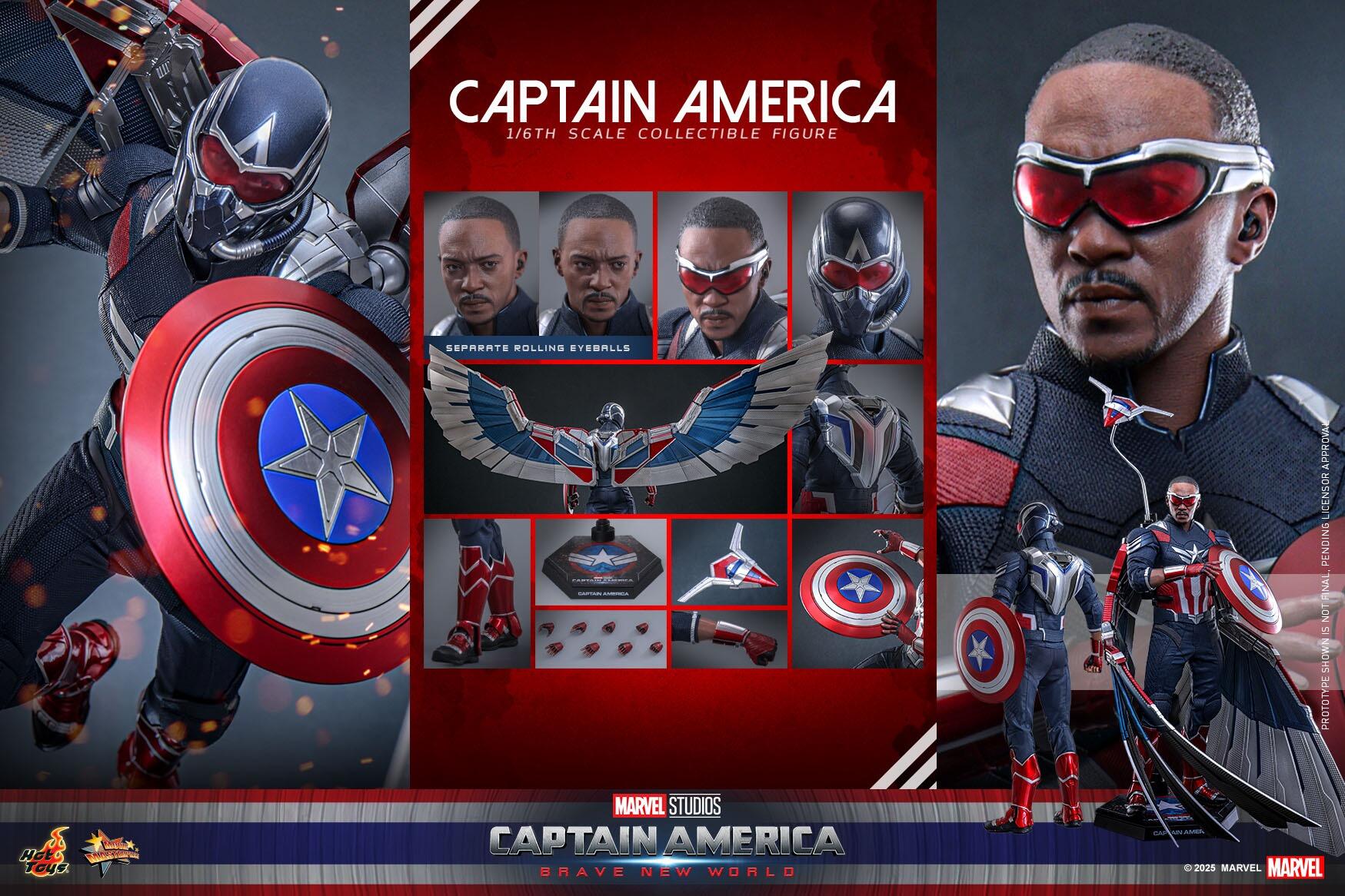 Captain America - Marvel Captain America: Brave New World Hot Toys ...