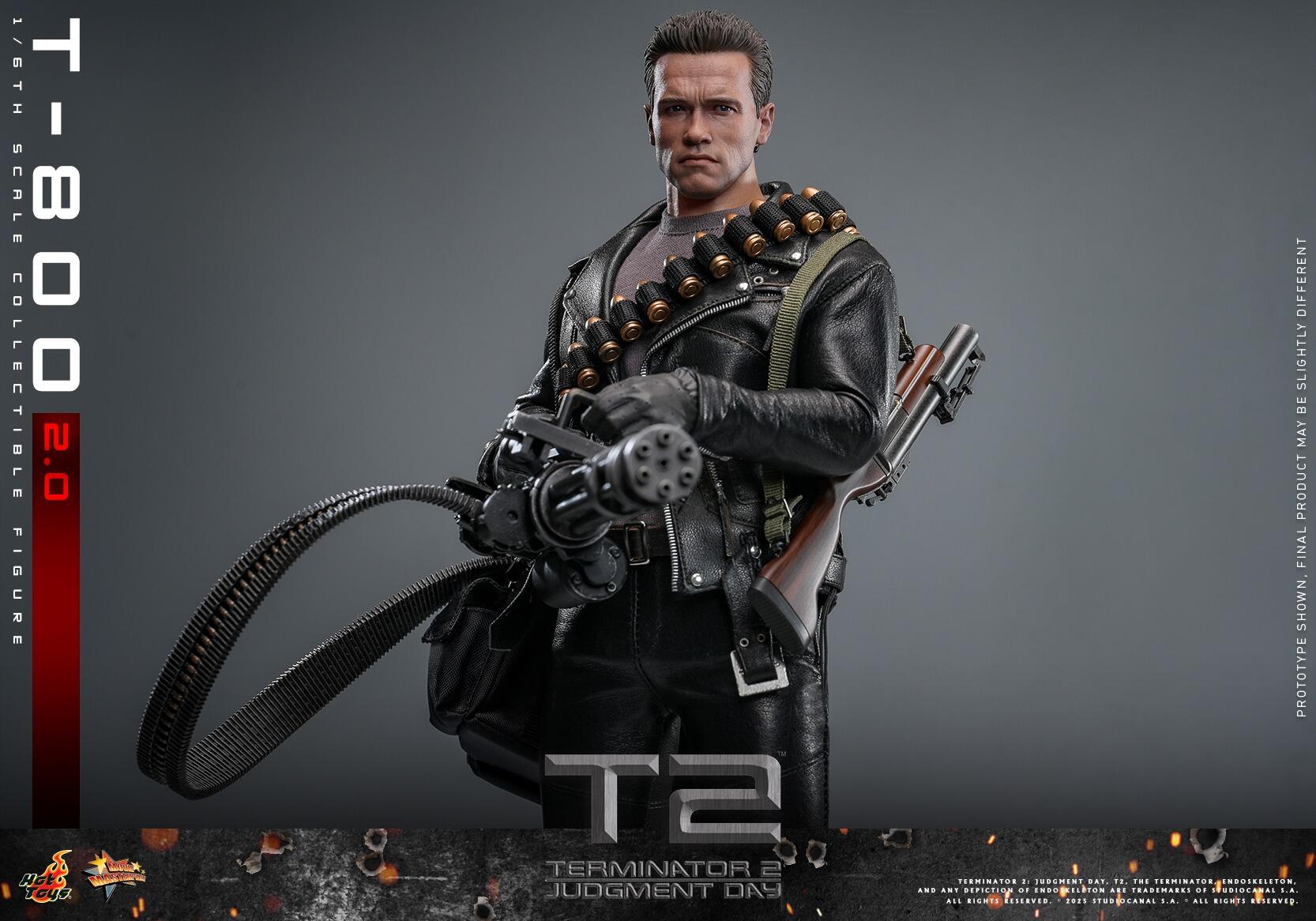 *PRE-ORDER T-800 Terminator (2.0) - Terminator 2: Judgement Day Hot Toys Collectibles 1/6 Scale ...