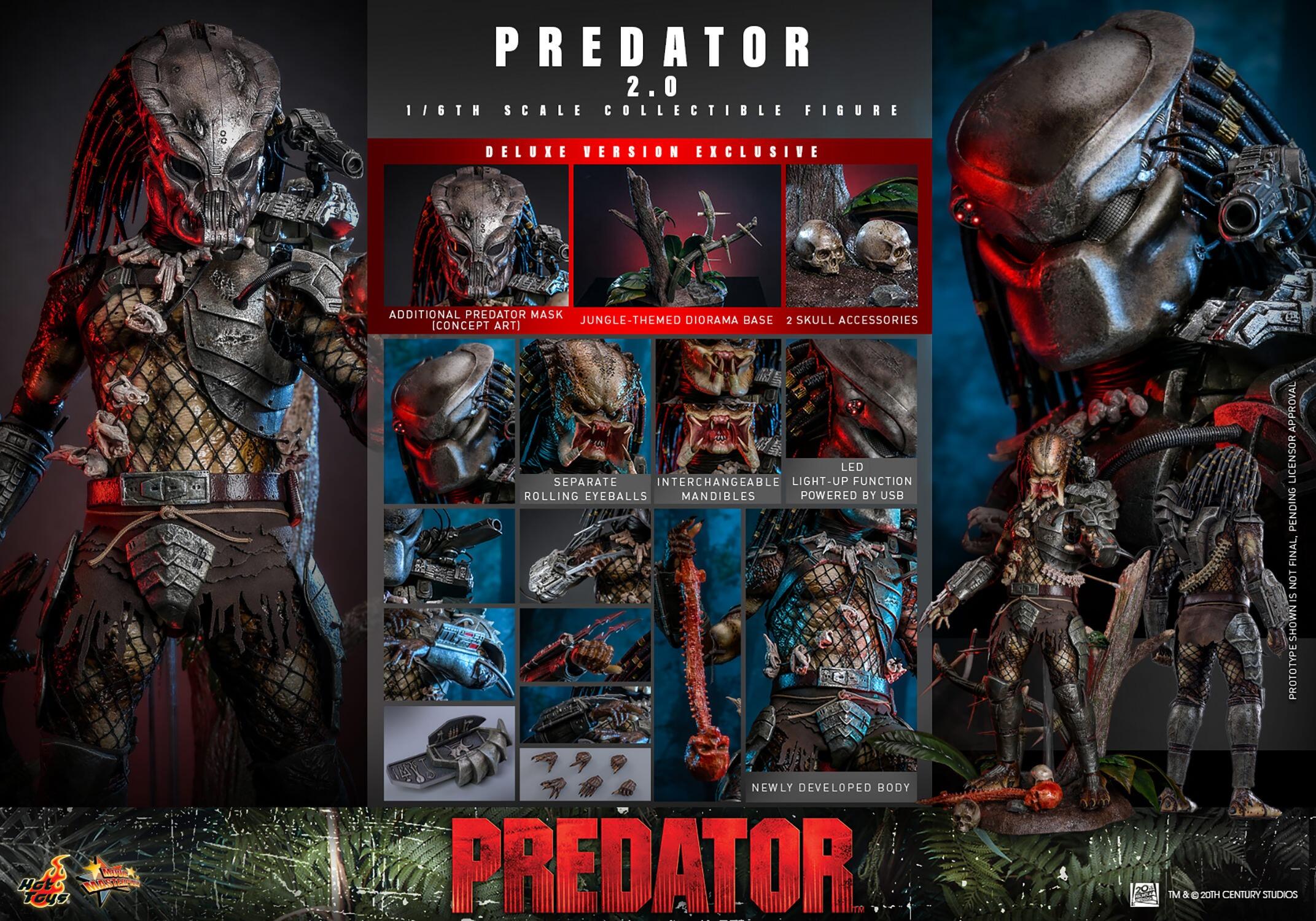 *PRE-ORDER Predator 2.0 Deluxe - Predator Hot Toys Collectibles 1/6 ...