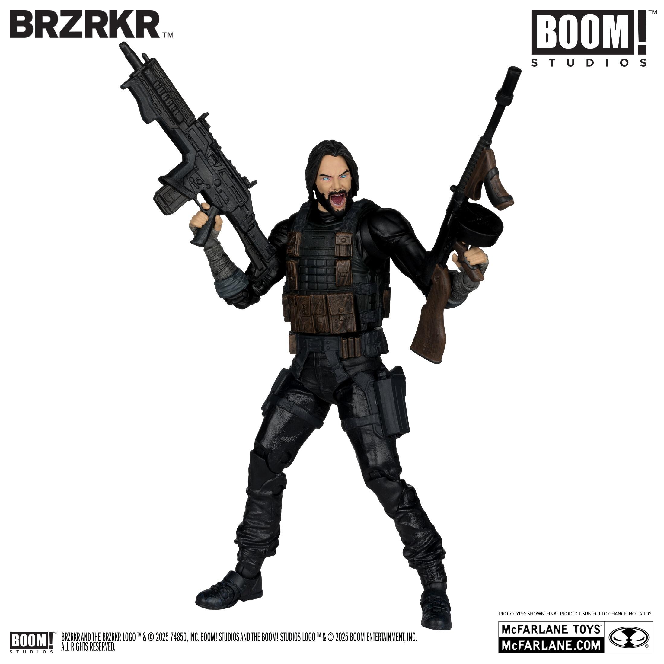 BRZRKR 7 Inch Action Figure Wave 1 - BRZRKR B With Digital Collectible