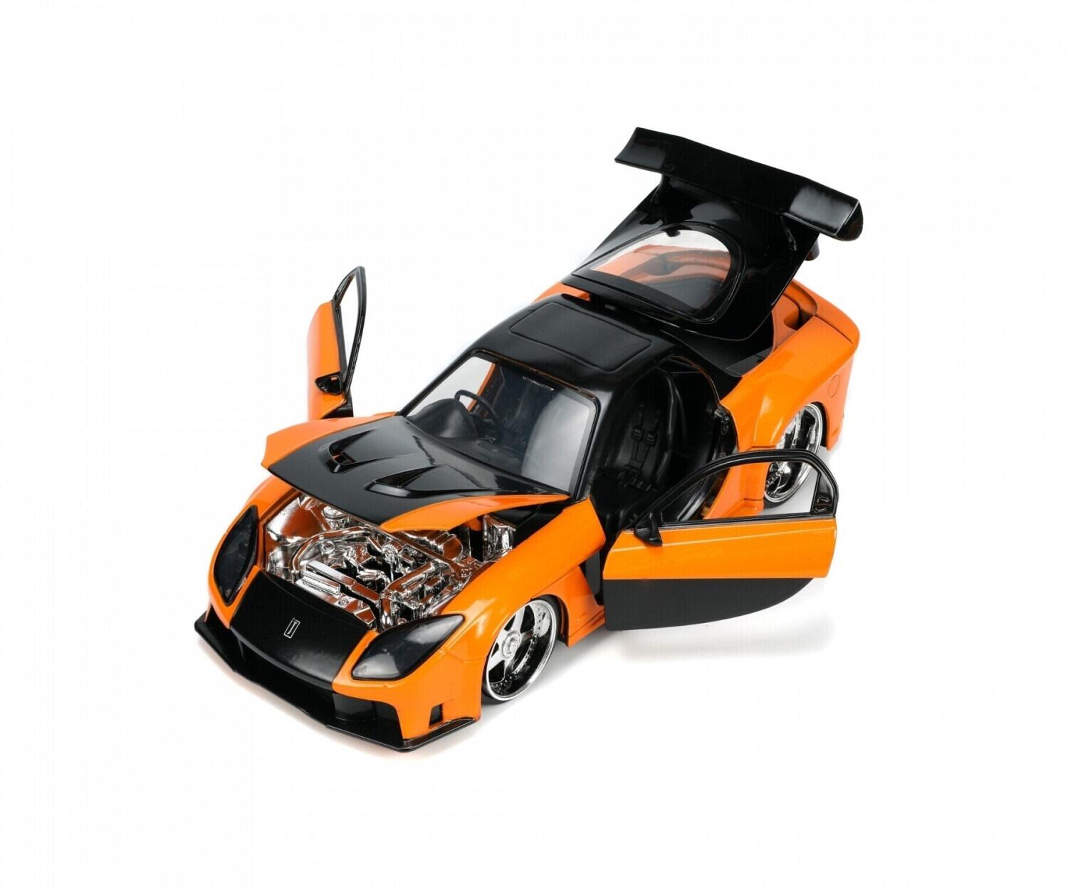 Fast & Furious - Mazda RX-7 w/ Han (Tokyo Drift) Hollywood Rides 1:24 Scale Die Cast Vehicle