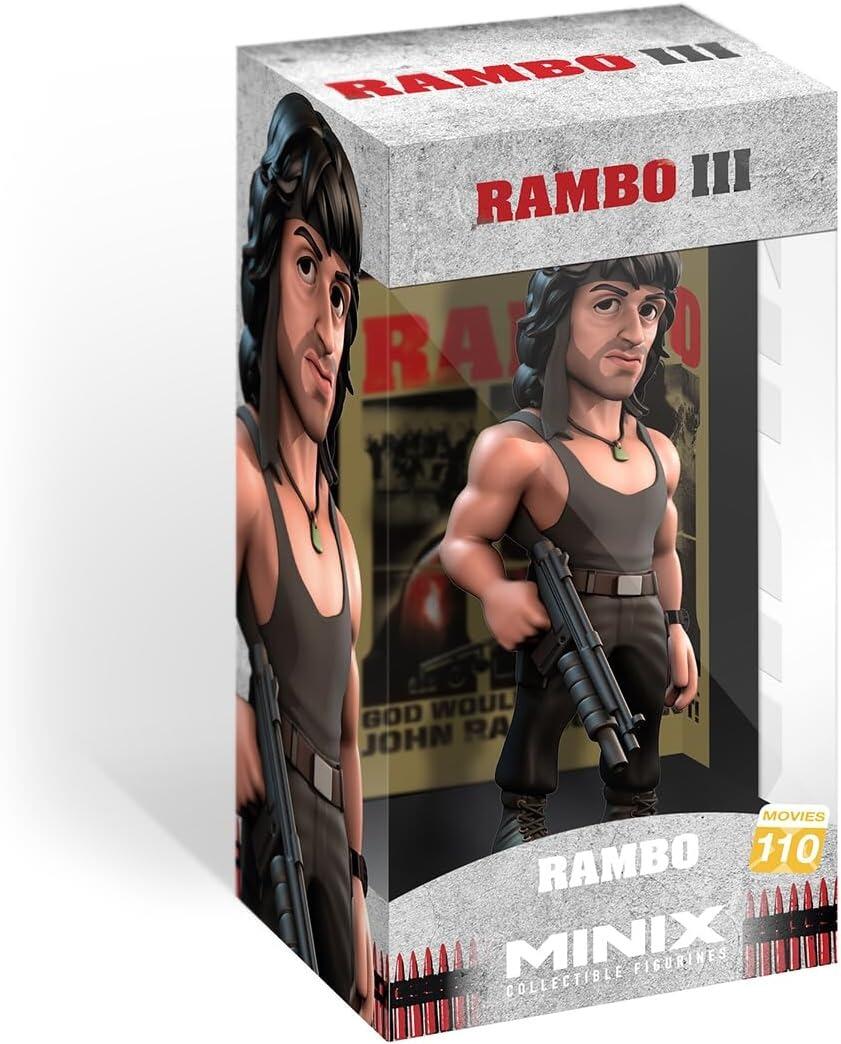 Rambo III Minix 5 Inch Collectible Figurine - Rambo With T-Shirt