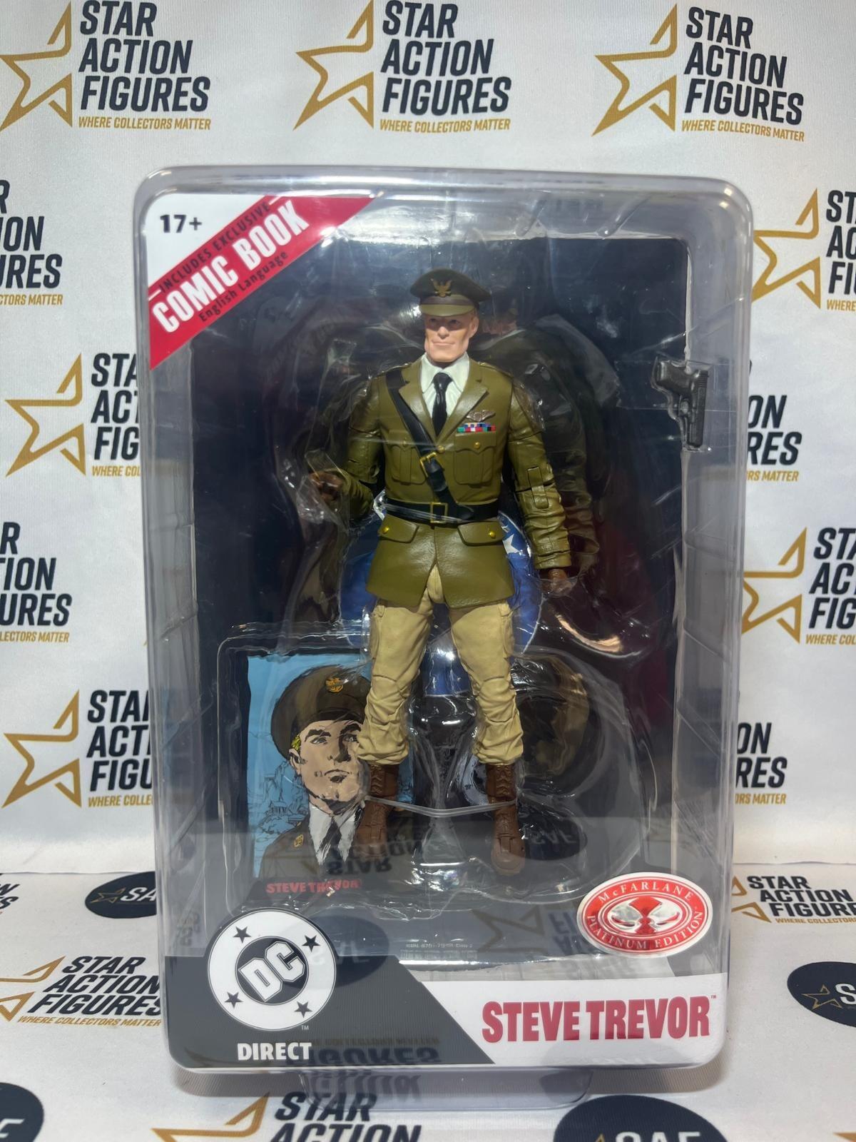 DC Direct 7 Inch Action Figure w/ Comic Wave 9 - Steve Trevor (Red ...