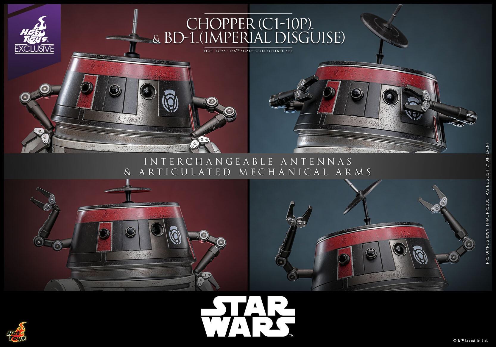 C1-10P Chopper & BD-1 (Imperial Disguise) - Star Wars Hot Toys ...