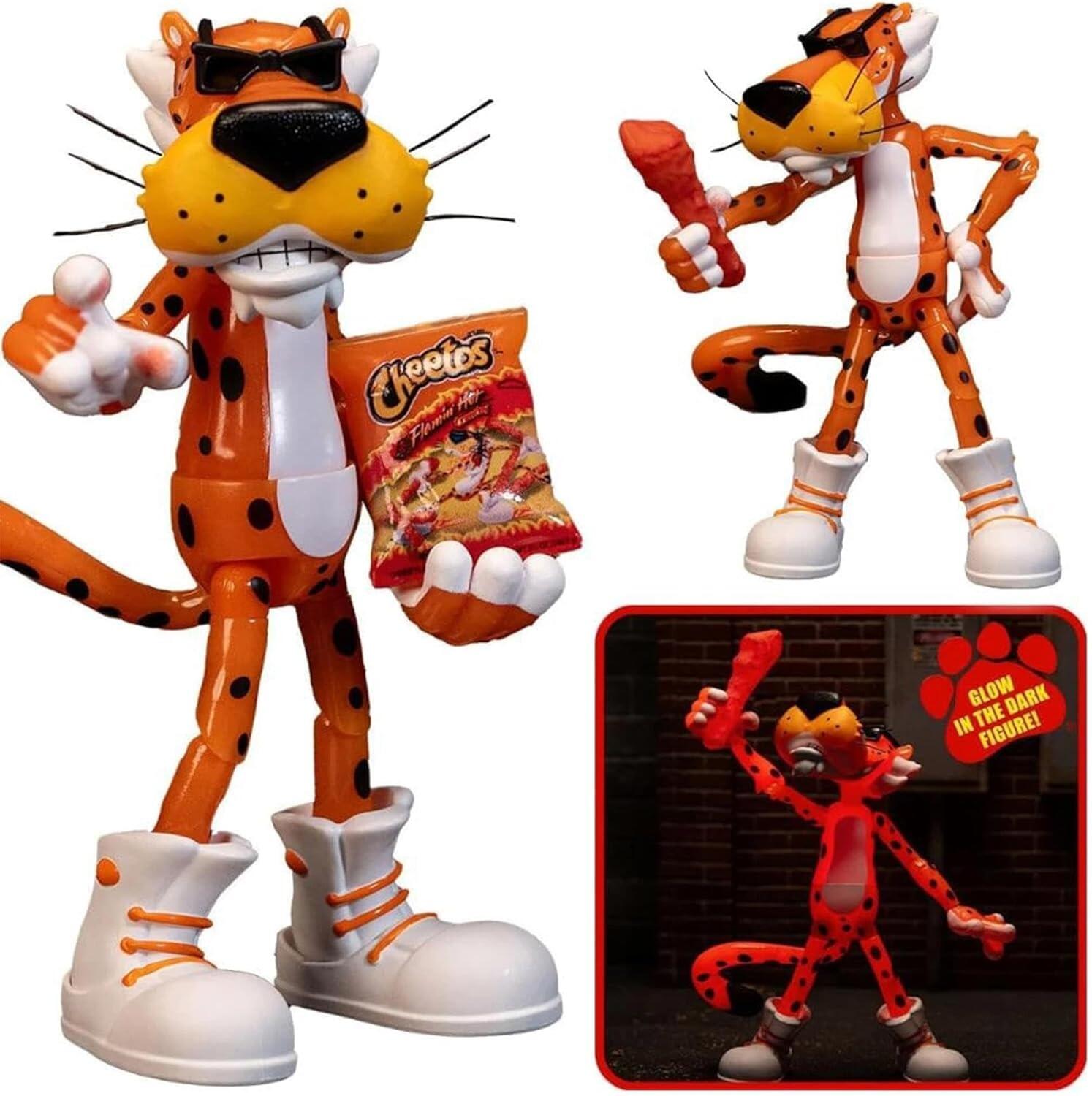 Cheetos 6 Inch Scale Action Figure - Chester Cheetah (Flamin' Hot GITD ...
