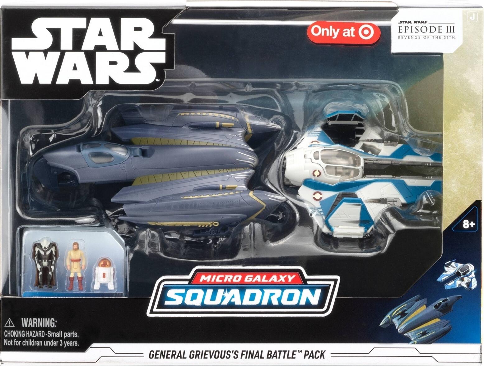 Star Wars Micro Galaxy Squadron 5 Inch Vehicle Battle Pack - Obi-Wan Vs ...
