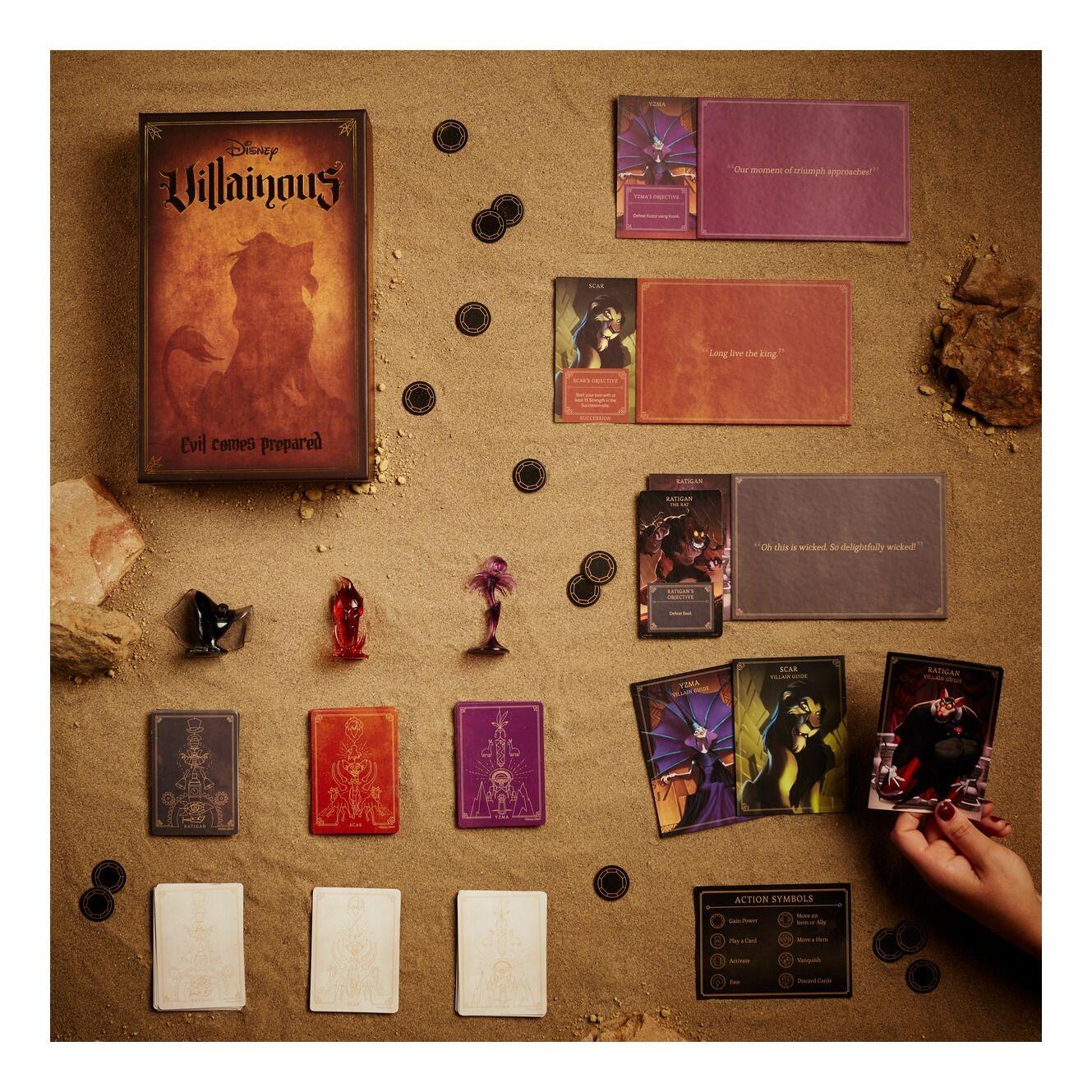 Disney Villainous Board Game Evil Comes Prepared Expansion Pack
