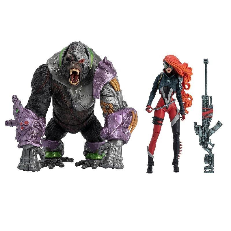 Spawn 7inch Action Figure w/ Megafig - She Spawn & Cygor (Gold Label)