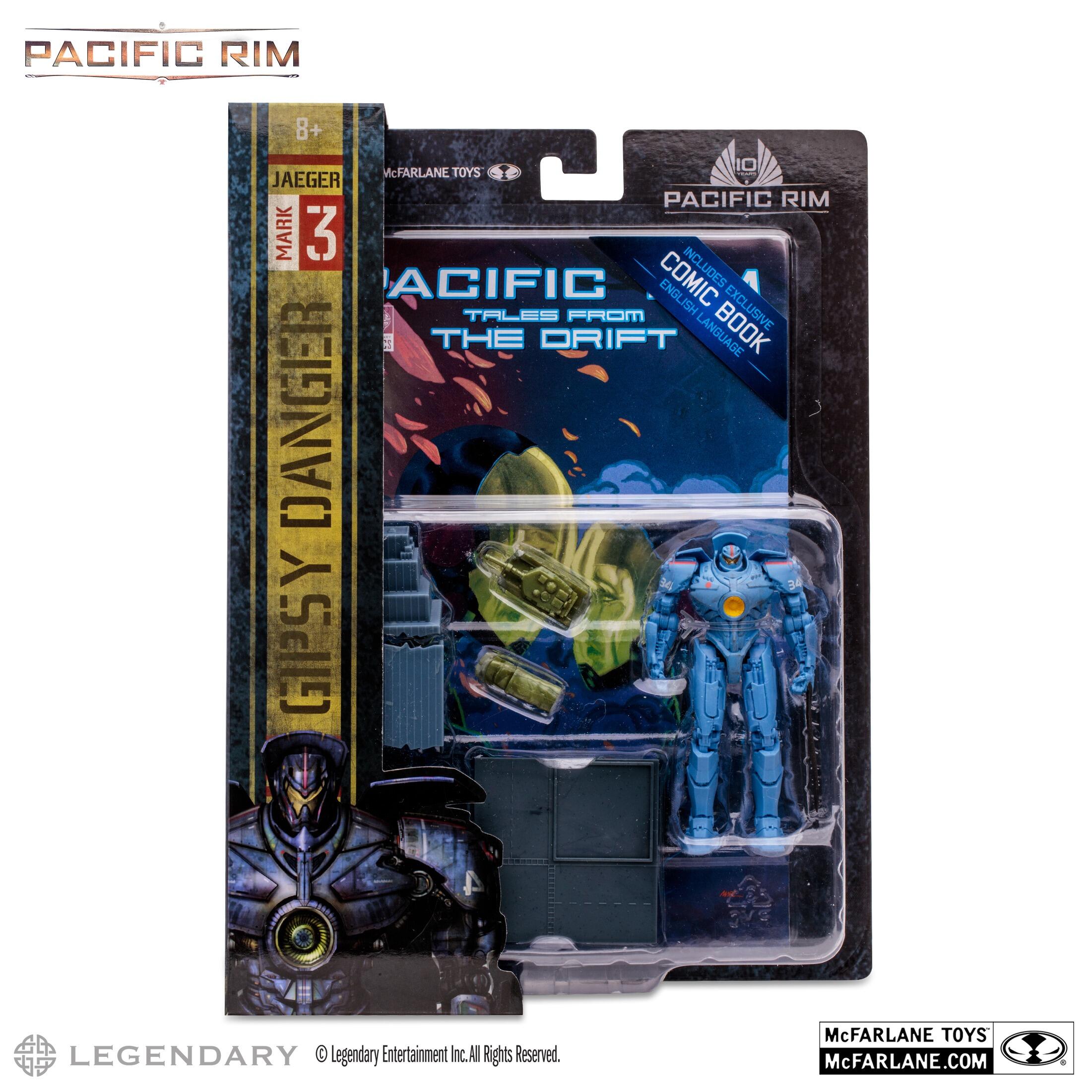 Pacific Rim 4 Inch Scale Action Figure with Comic Book Wave 1 - Gipsy ...