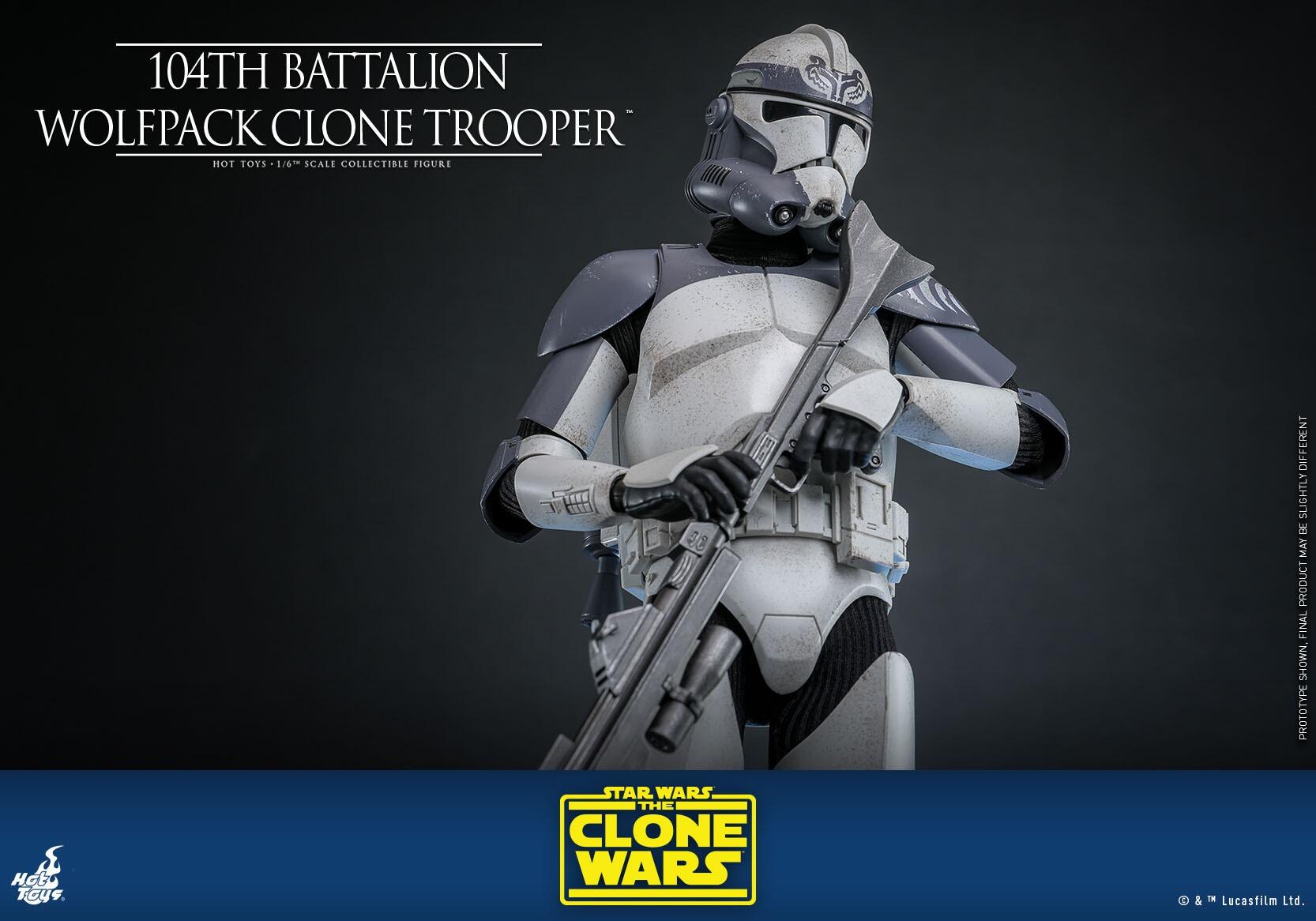 *PRE-ORDER 104th Battalion Wolfpack Clone Trooper - Star Wars: The Clone Wars Hot Toys ...