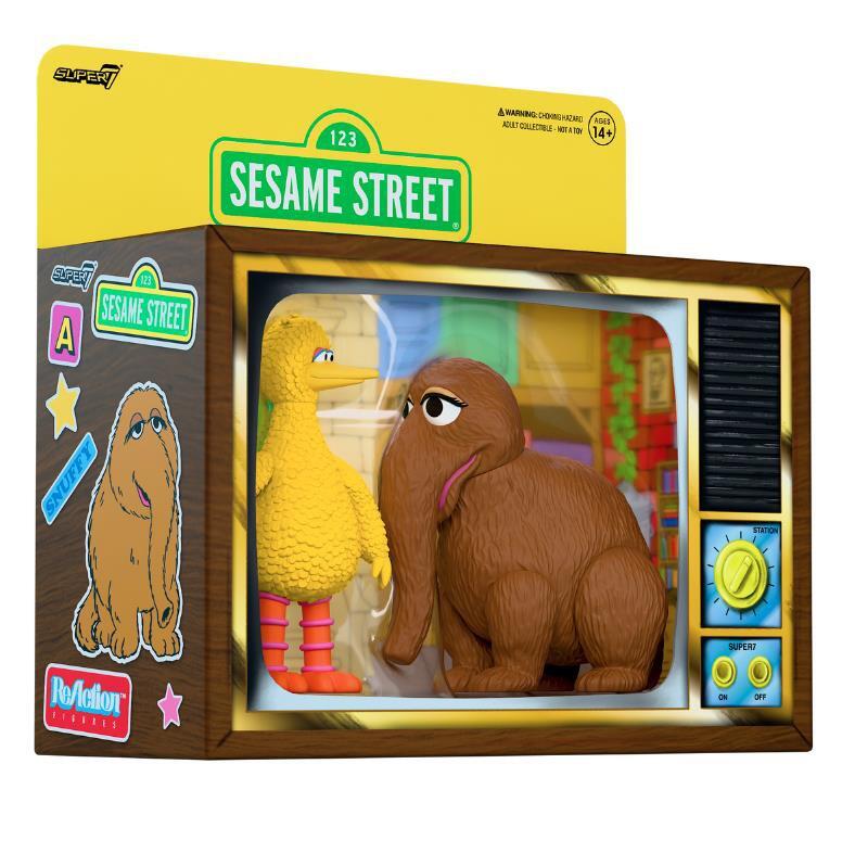 Sesame Street ReAction Action Figure 2-Pack - Big Bird & Mr Snuffleupagus