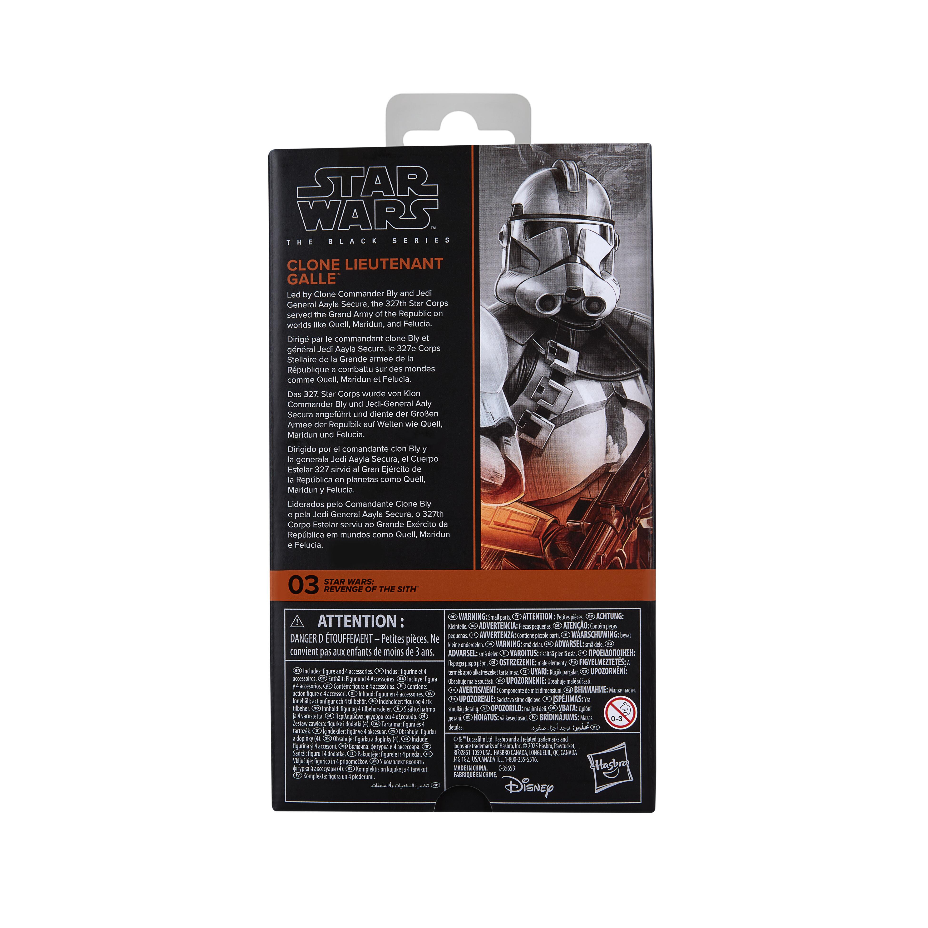 Star Wars Black Series 6 Inch Action Figure Wave 48 - Clone Lieutenant ...