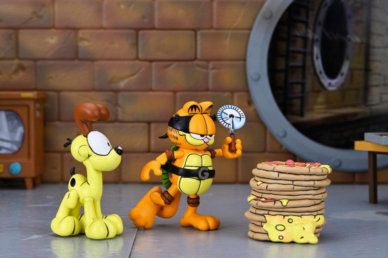 Teenage Mutant Ninja Turtles X Garfield Comic 7 Inch Scale Ultimate ...