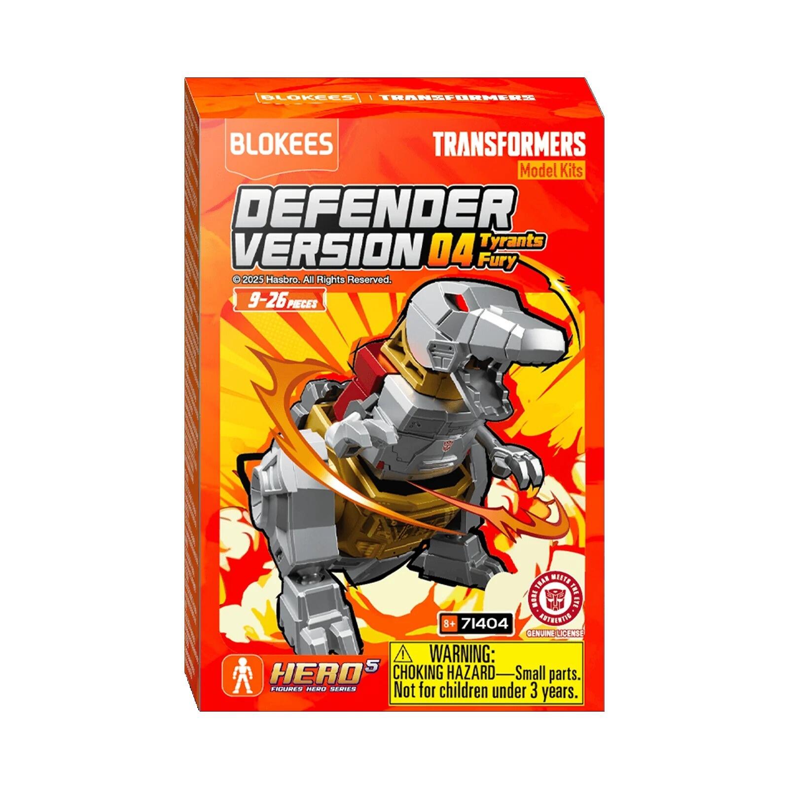 Transformers Defender Version: 04 Tyrants Fury Blokees Model Kit ...