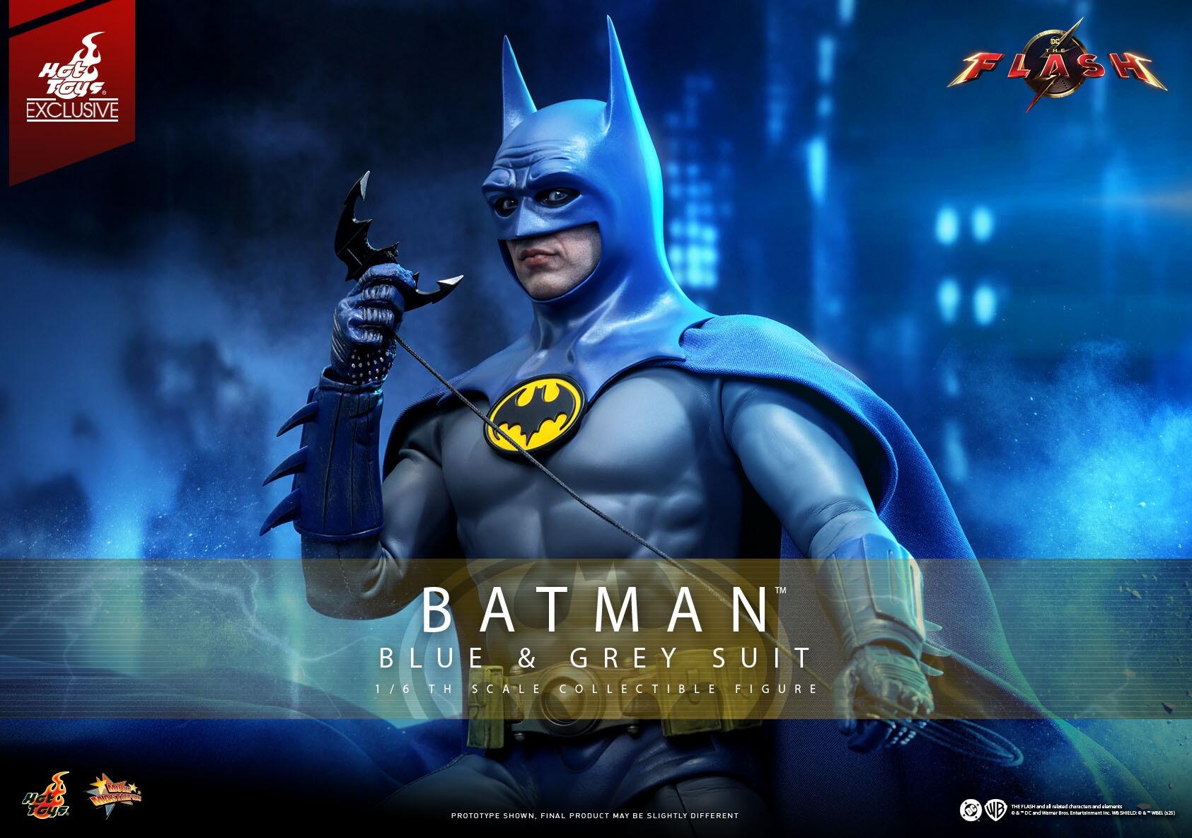 Batman (Blue/Grey Suit)- The Flash Hot Toys Exclusive Collectibles 1/6 ...