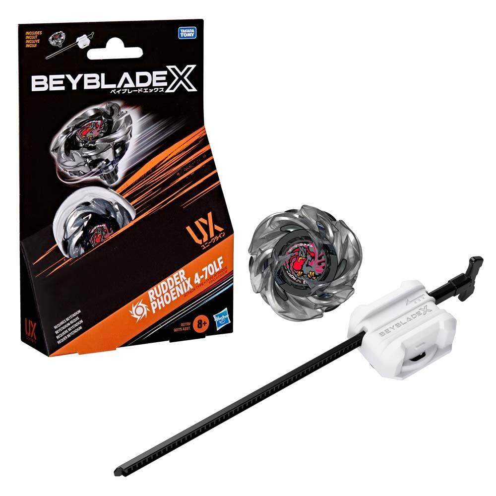 Beyblade X Attack Type Beyblade With Launcher - Rudder Phoenix 4-70LF