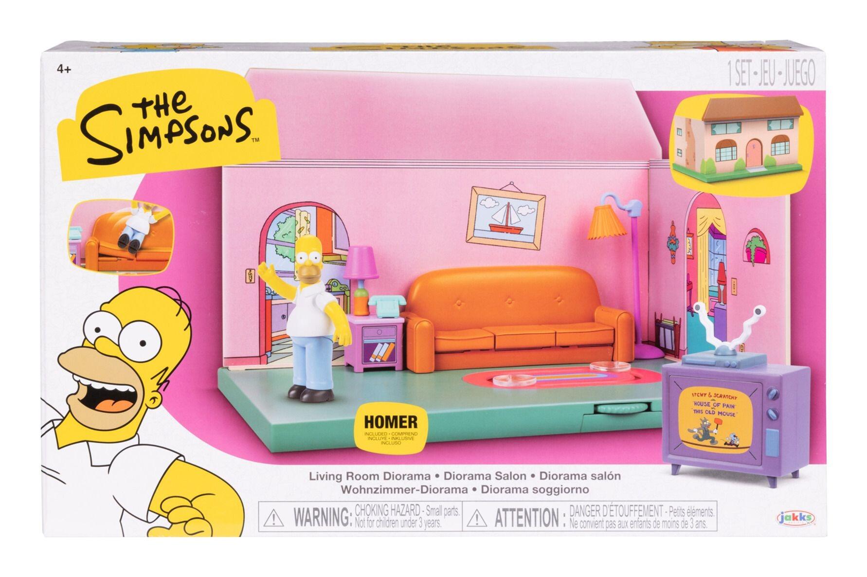 The Simpsons 2.5 Inch Scale Action Figure Playset - Simpsons House ...