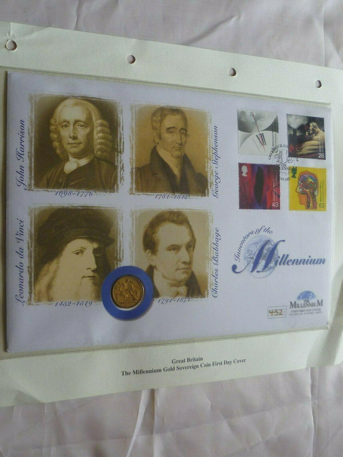 Westminster Mint 3 Folio Millennium Coin FDC Collection With 22Ct Full ...