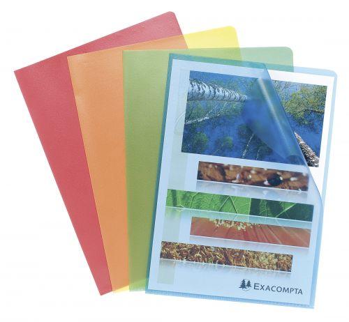 Exaclair Cut Flush Folder A4 PVC Asstd PK10 56119E Pack 1 | EX86507