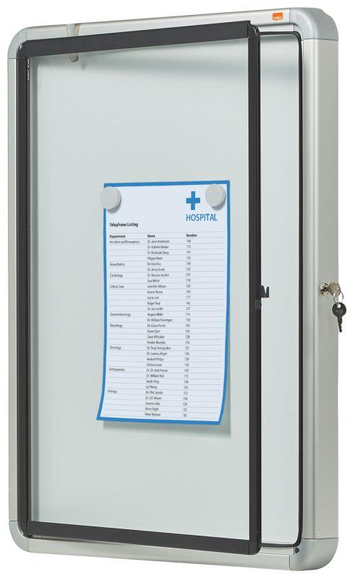 Nobo Premium Plus Outdoor Mag Lockable Board 4xA4 White | AC72017