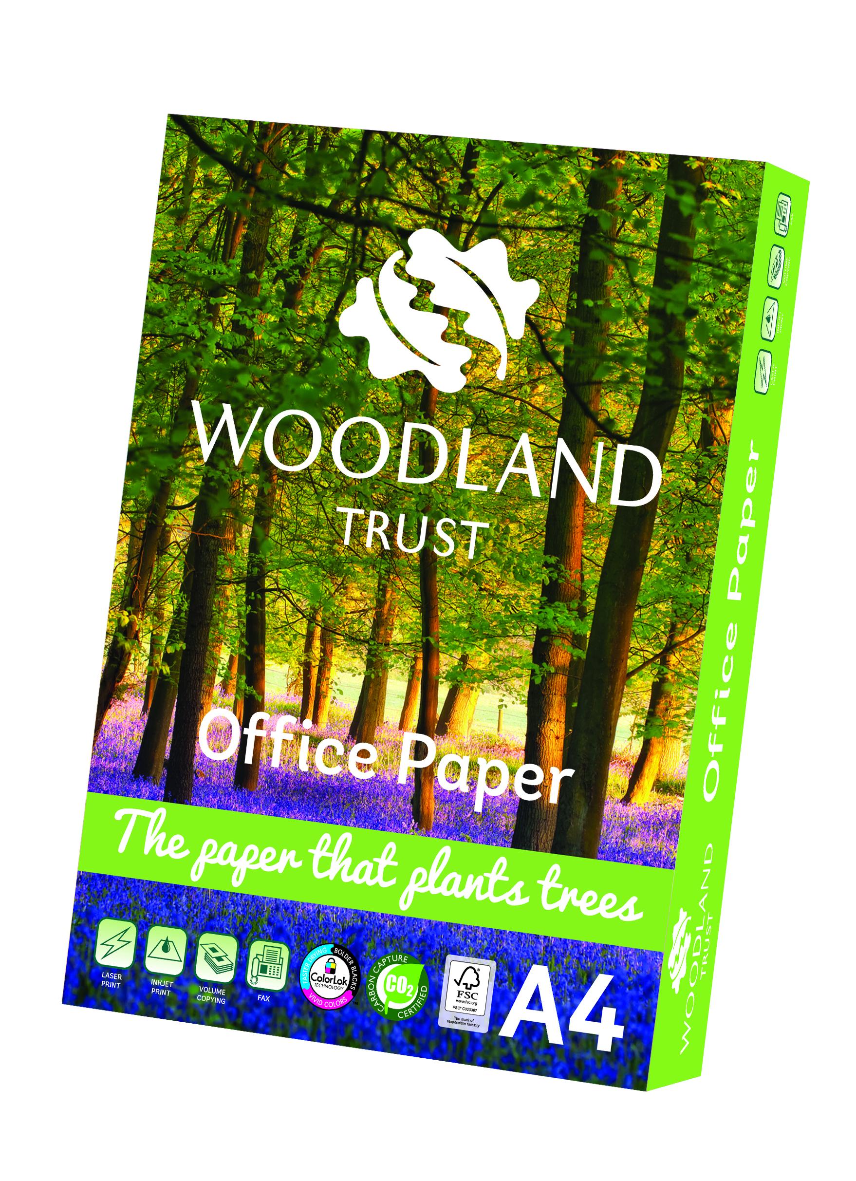 Woodland Trust A4 white copier paper Colorlok pkd 500 | XP181