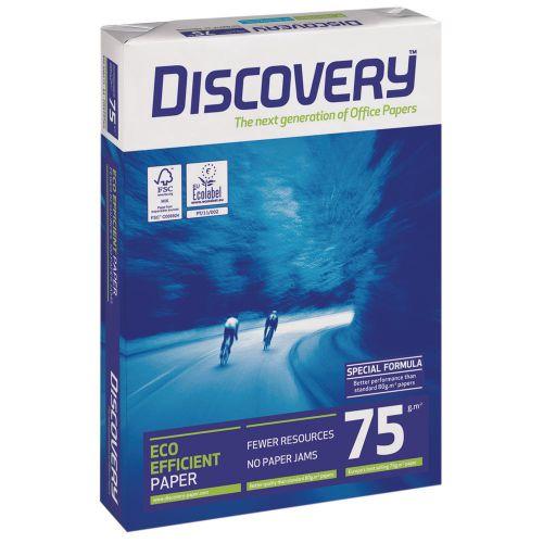 Discovery A4 White 75gsm Copier / Printer Paper pack 500 Pack 1 | XP0175