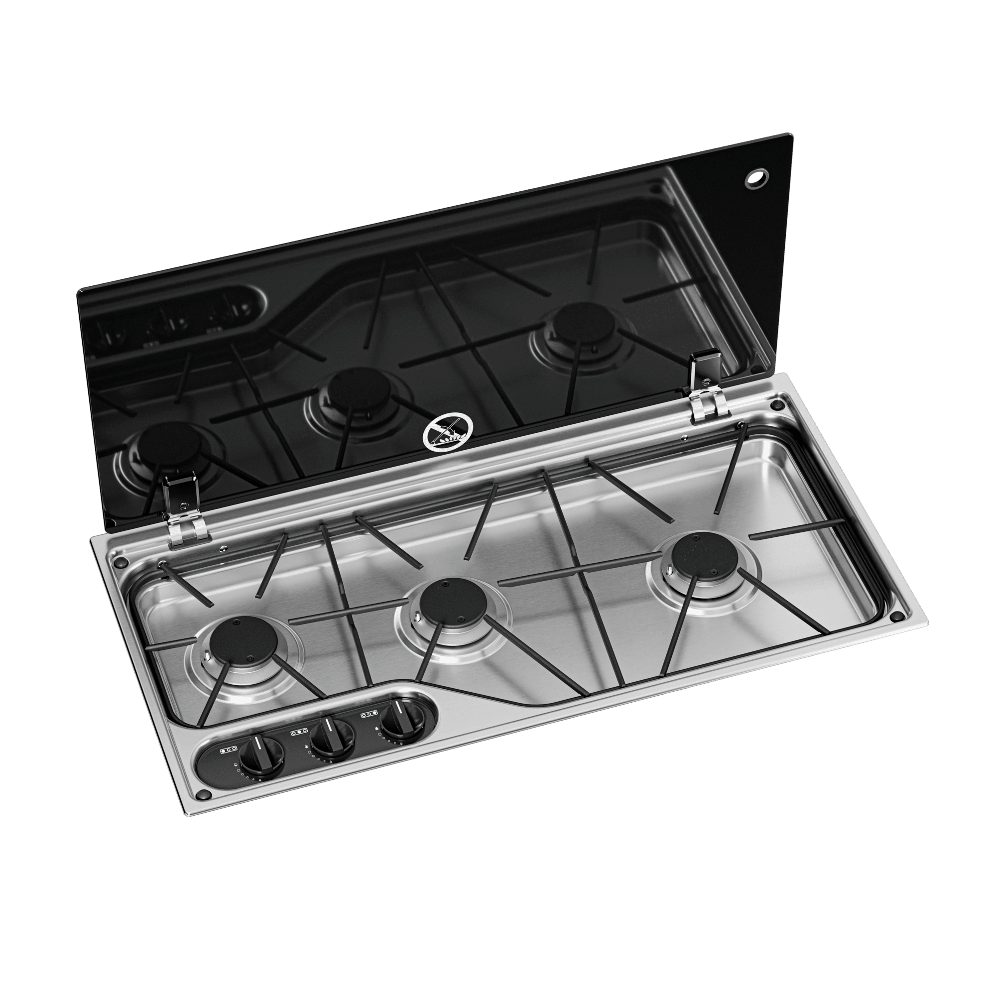 DOMETIC CVH 1700G 3-Burner Hob With Glass Lid