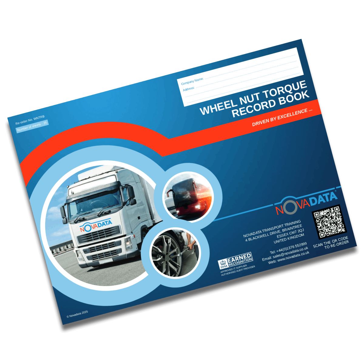 Wheel Nut Torque Record Book