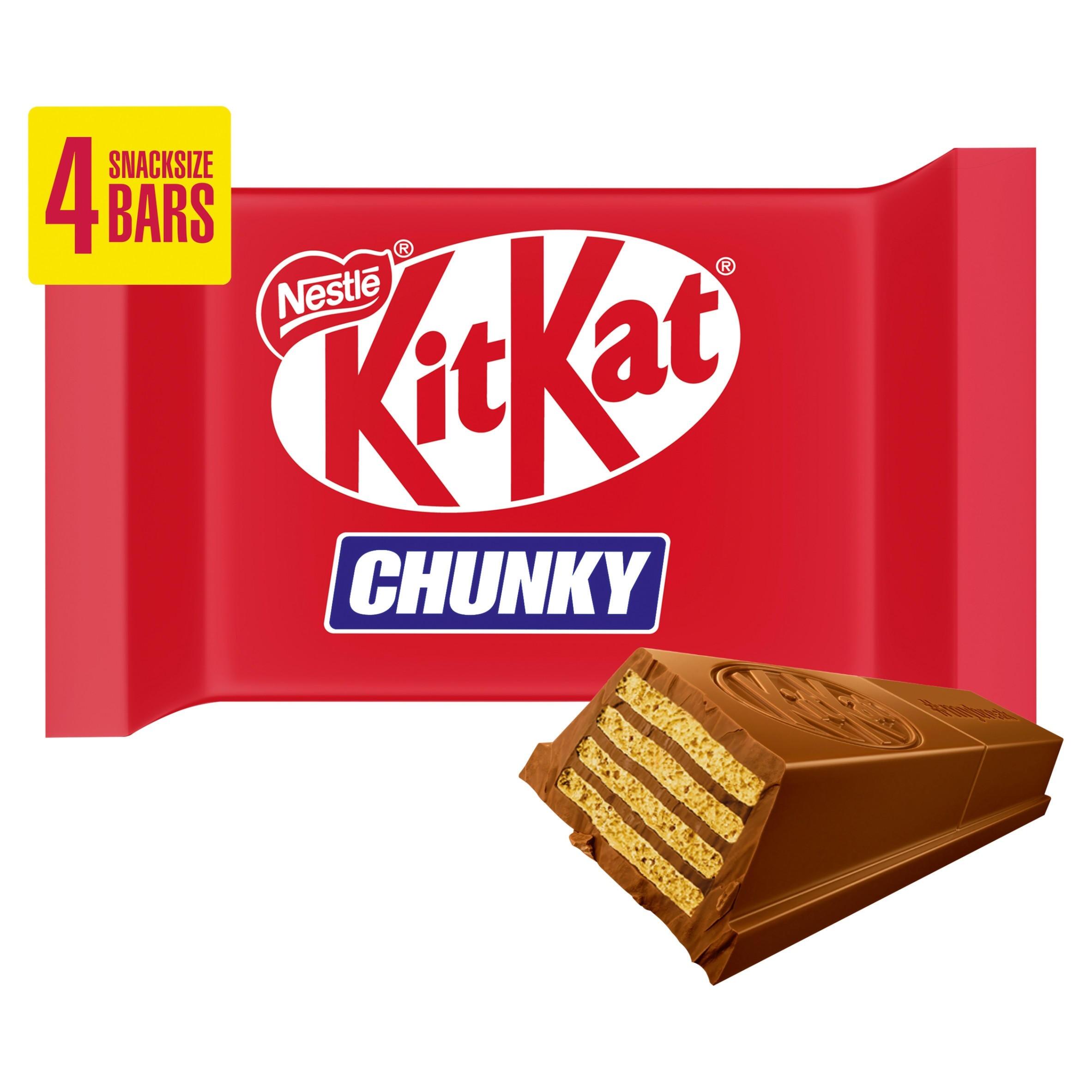 KitKat Chunky Milk Chocolate Snacksize Bar 4 Pack Multipack 128g