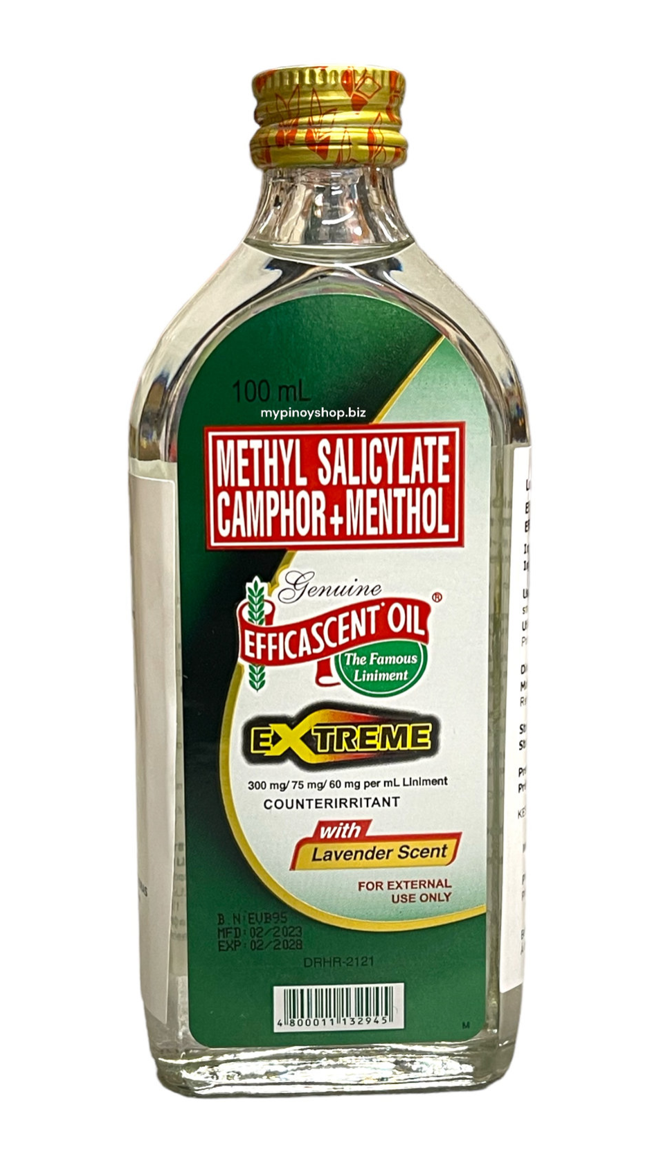 Efficascent Oil Extreme Lavander Scent 100ml