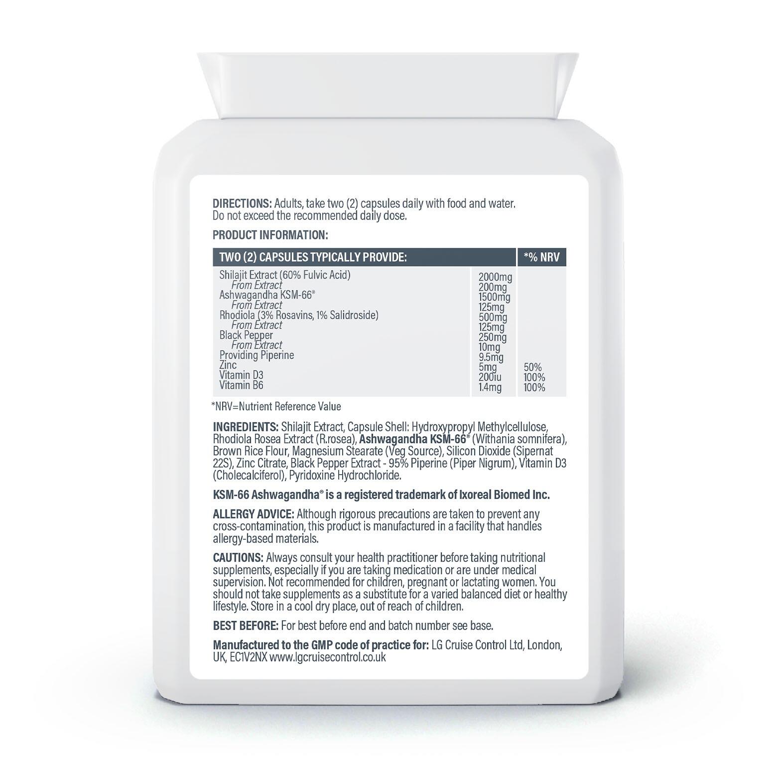 Shilajit Adaptogen Complex - 90 Capsules