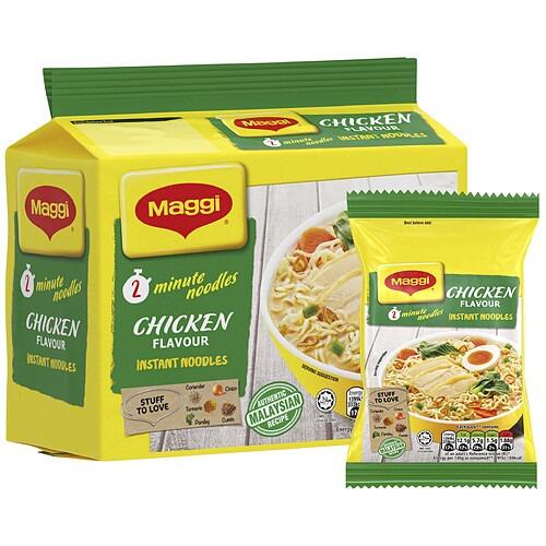 MAGGI 2 Minute Chicken Flavour Noodles 74g x5