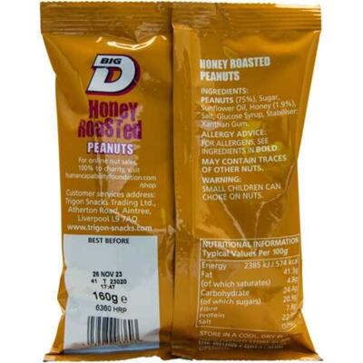 Big D Honey Roast Peanuts 160g