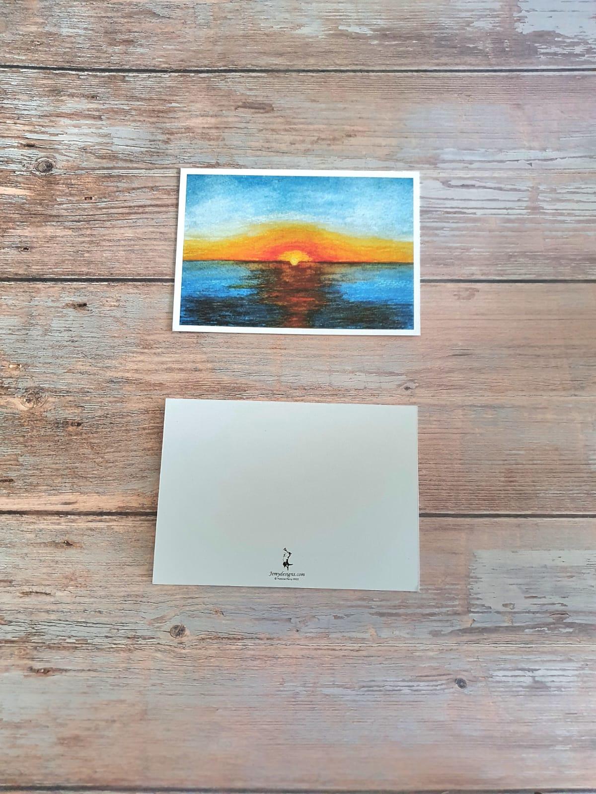 Sunset Postcard/Notelet Card