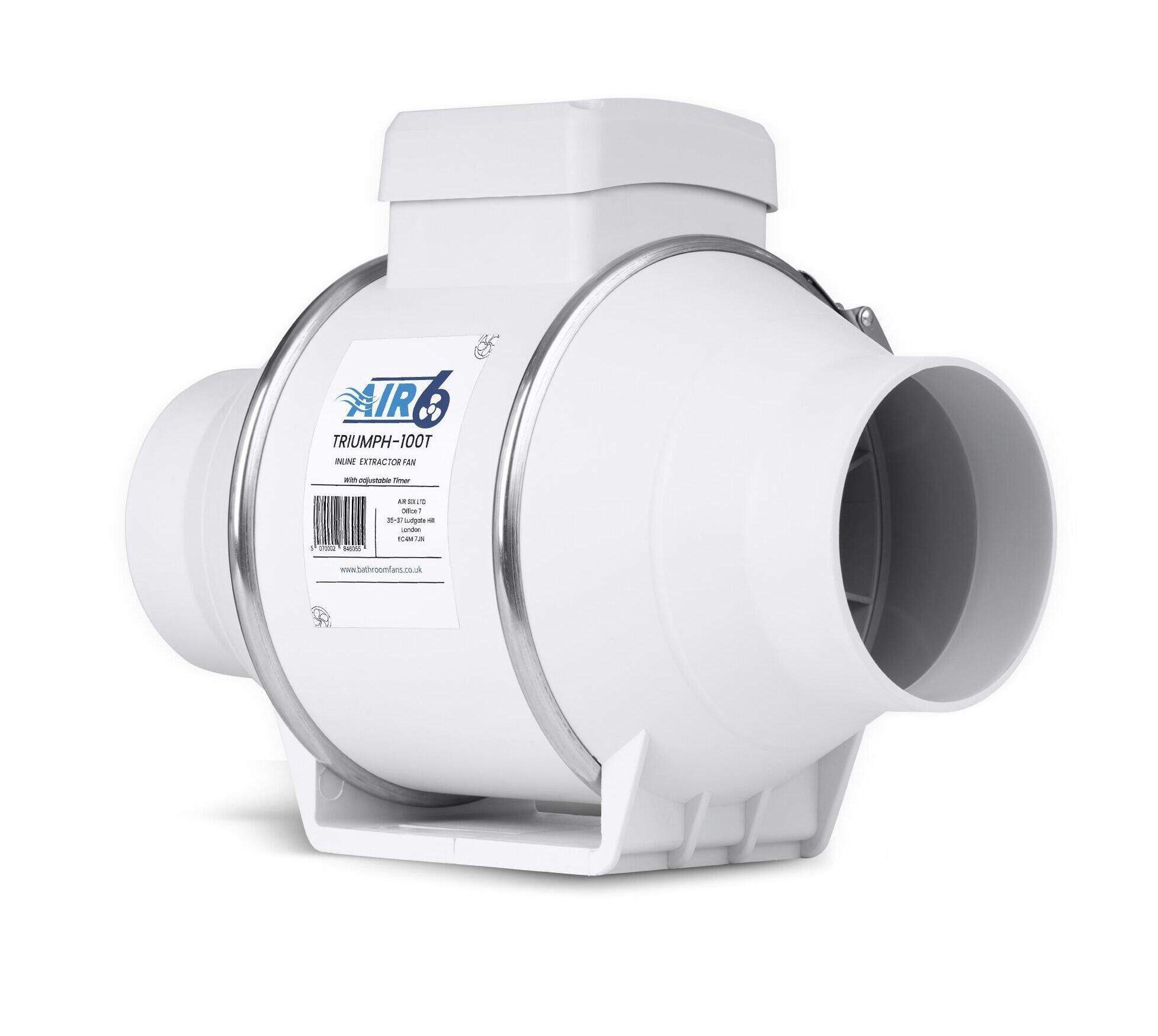 AIR6 TRIUMPH100T INLINE EXTRACTOR FAN