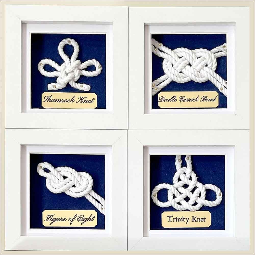 Miniature Framed Knot | Decorative Double Carrick Bend