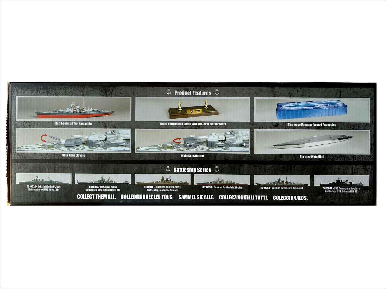 Tirpitz Battleship Diecast Model | 1 700 German Battleship Model