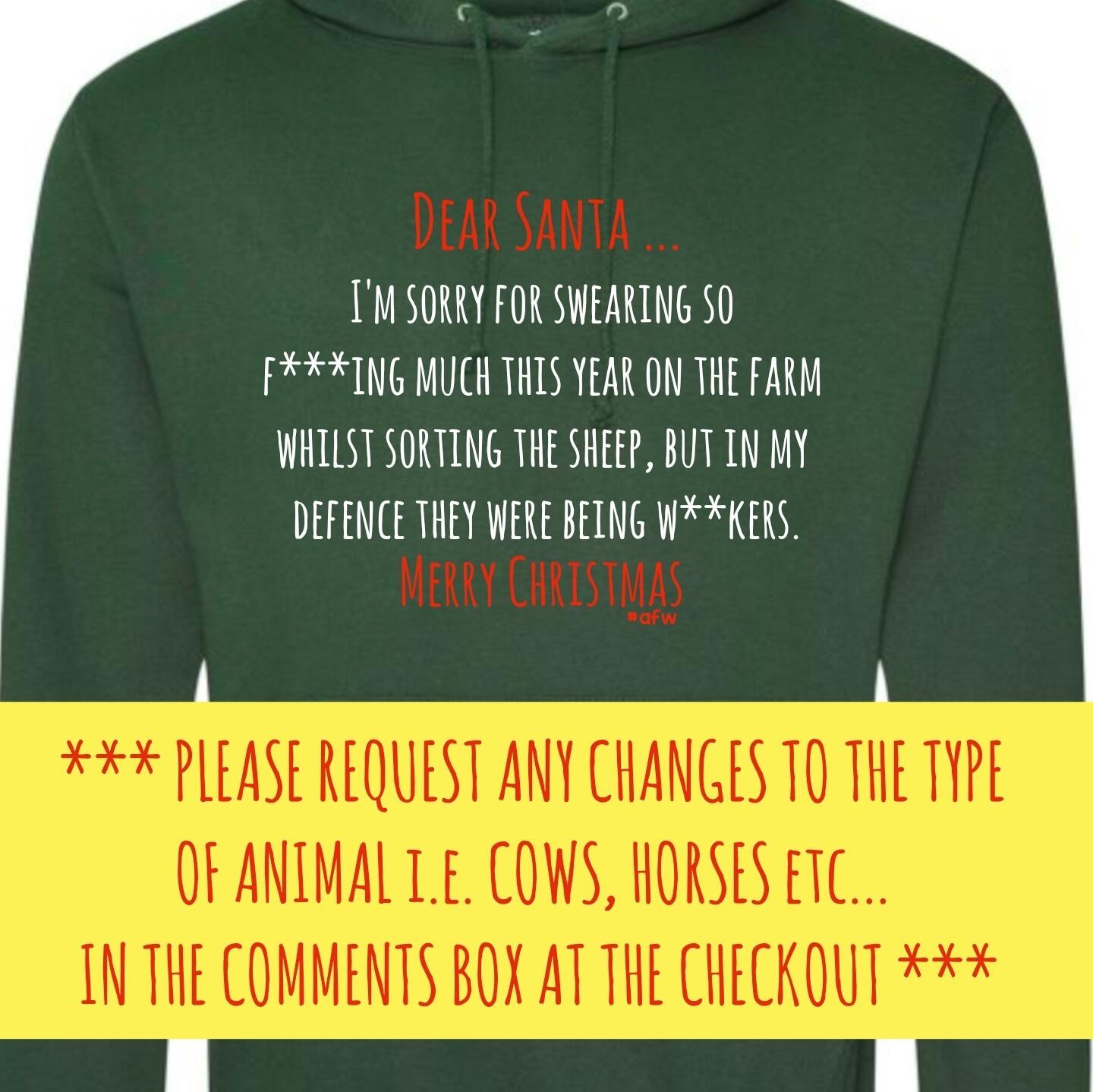DEAR SANTA I'M SORRY FOR SWEARING (CHRISTMAS)