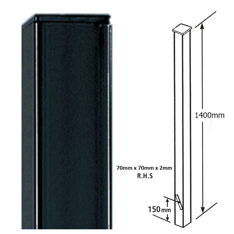 70mm Square Gate / Fence Posts (concrete-in)