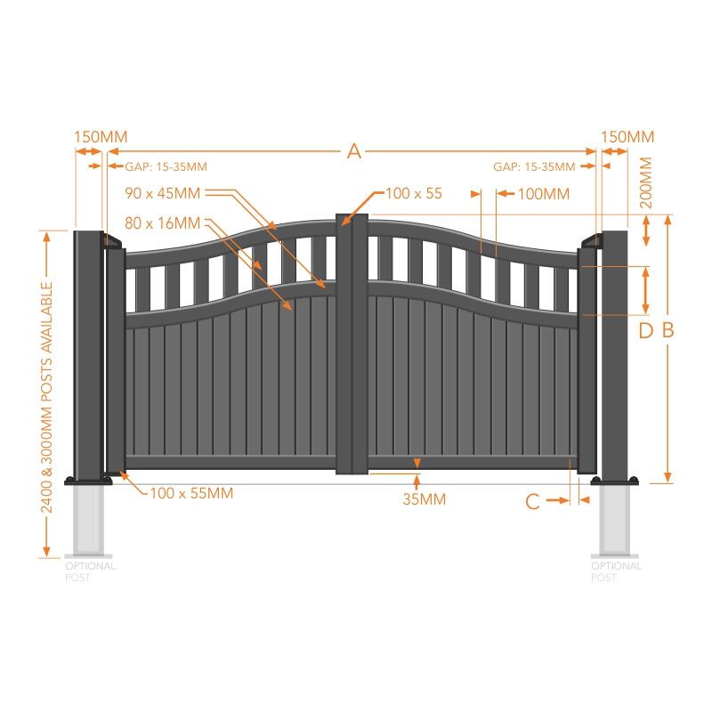 Aluminium Driveway Gates